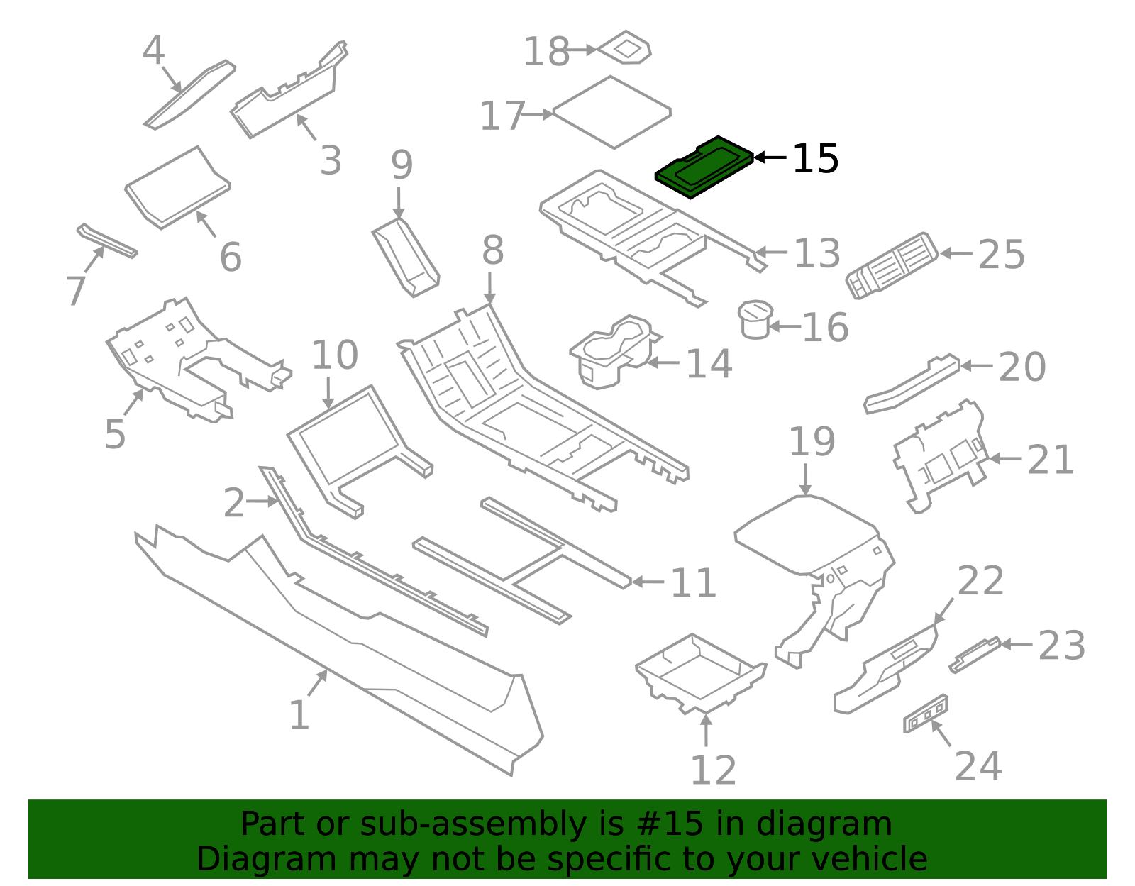 Buy Land Rover OEM Cup Holder Tray LR129321 | British Car Parts | Land ...