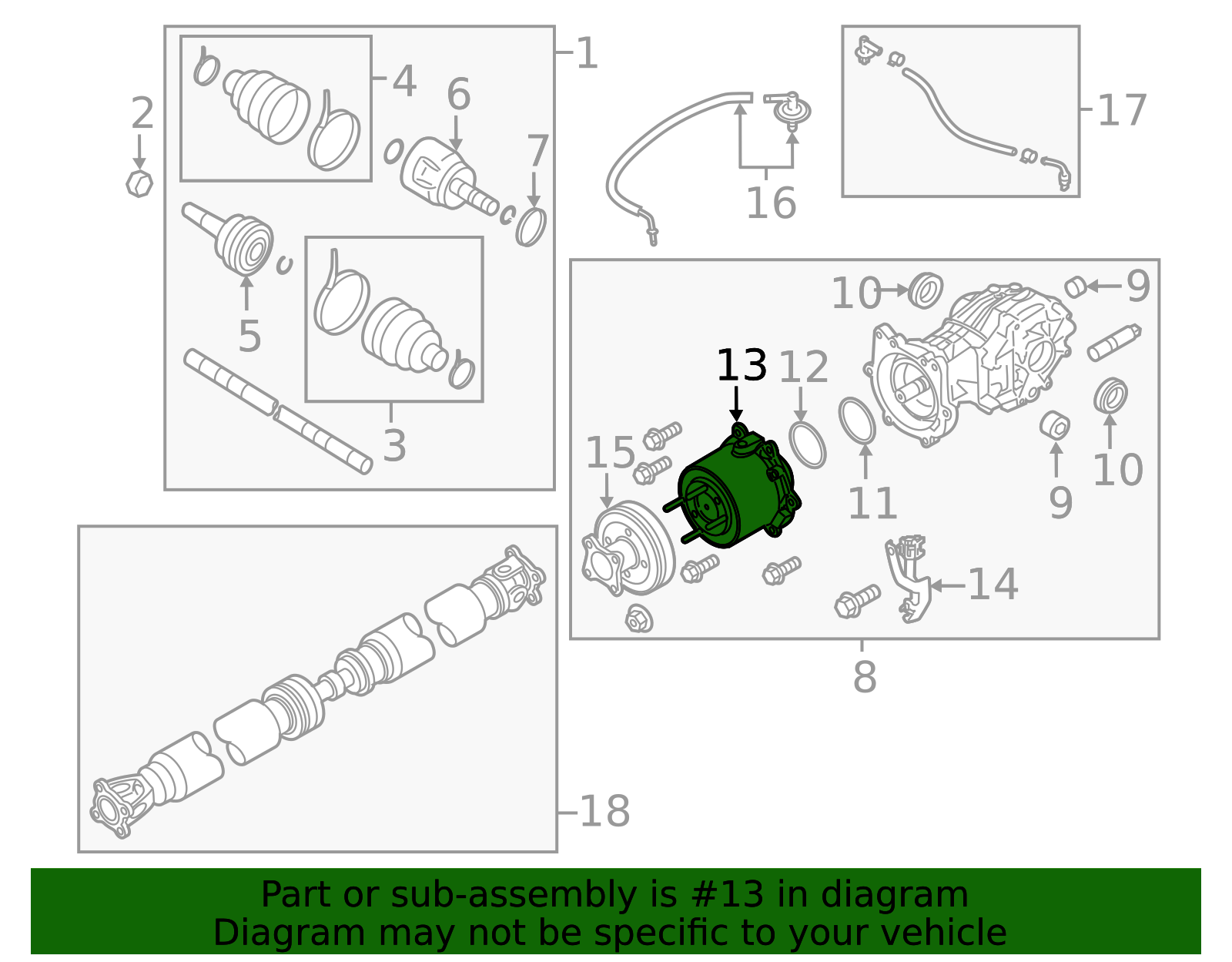 38761-3KA0B - Awd Coupling Unit 2013-2020 Nissan Pathfinder | Official ...