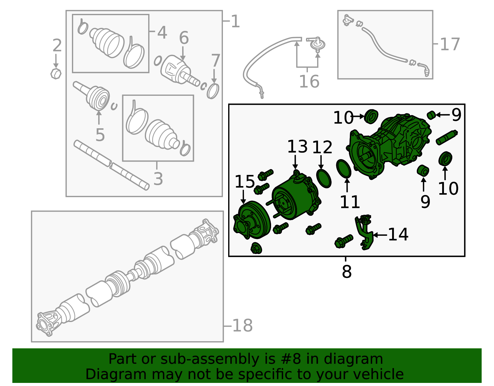 38300-3JA3D - Differential Assembly 2016-2020 Nissan Pathfinder ...