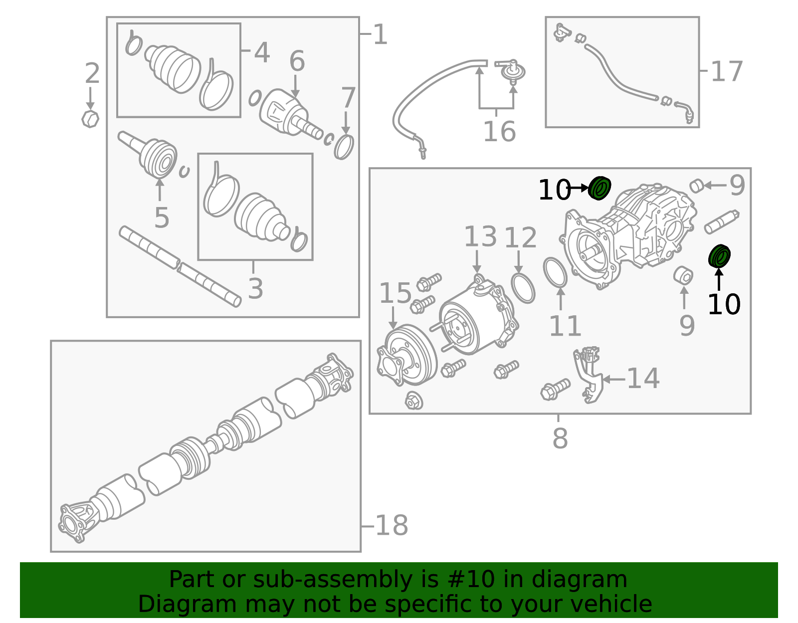 38342-3JA0A - Axle Seal 2013-2026 Nissan | Official Nissan Parts Store