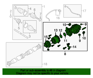 2013-2016 Nissan Pathfinder Carrier Assembly 38300-3JA1D | Nissan Parts ...
