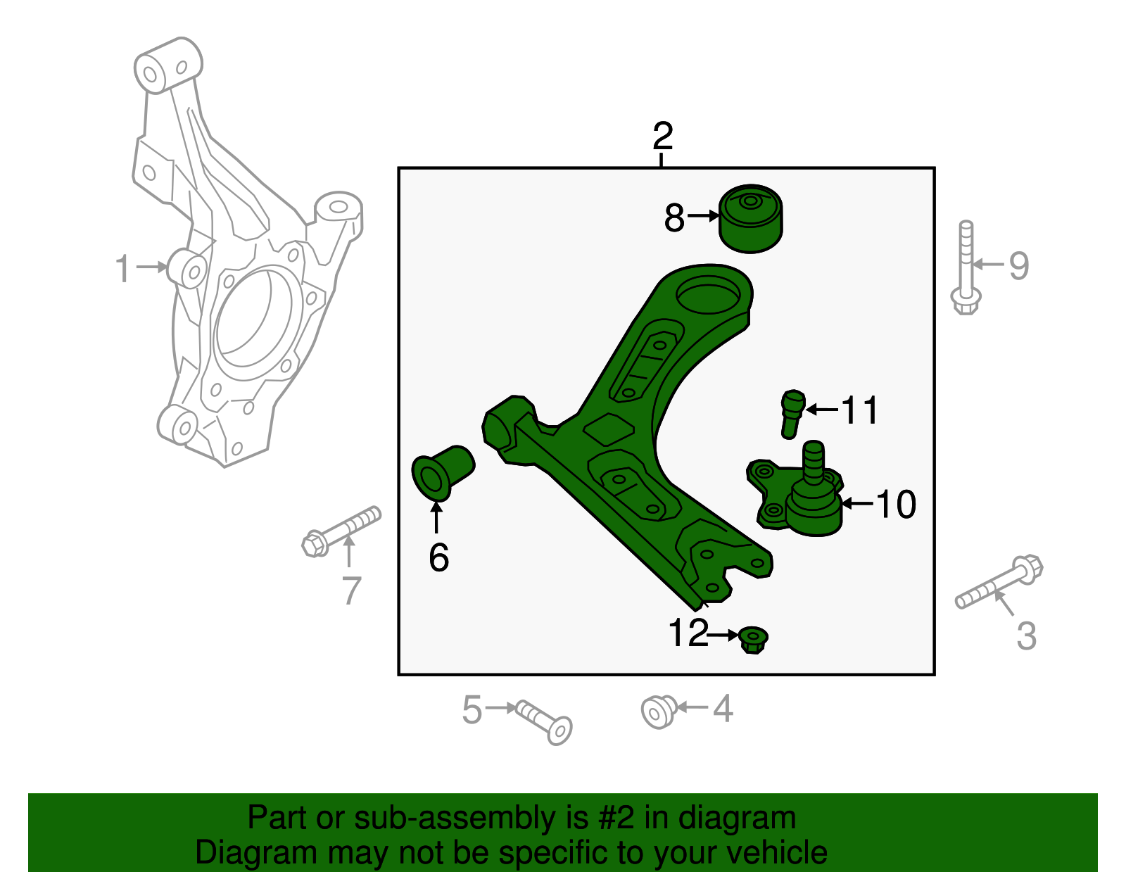 2016-2020 Kia Optima 2016-2020 Kia Optima - Lower Control Arm 54500 ...