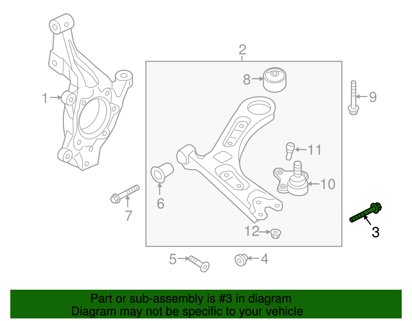 54562-4D000 - Knuckle Bolt 2011-2020 Kia Optima | Kia.Parts Store