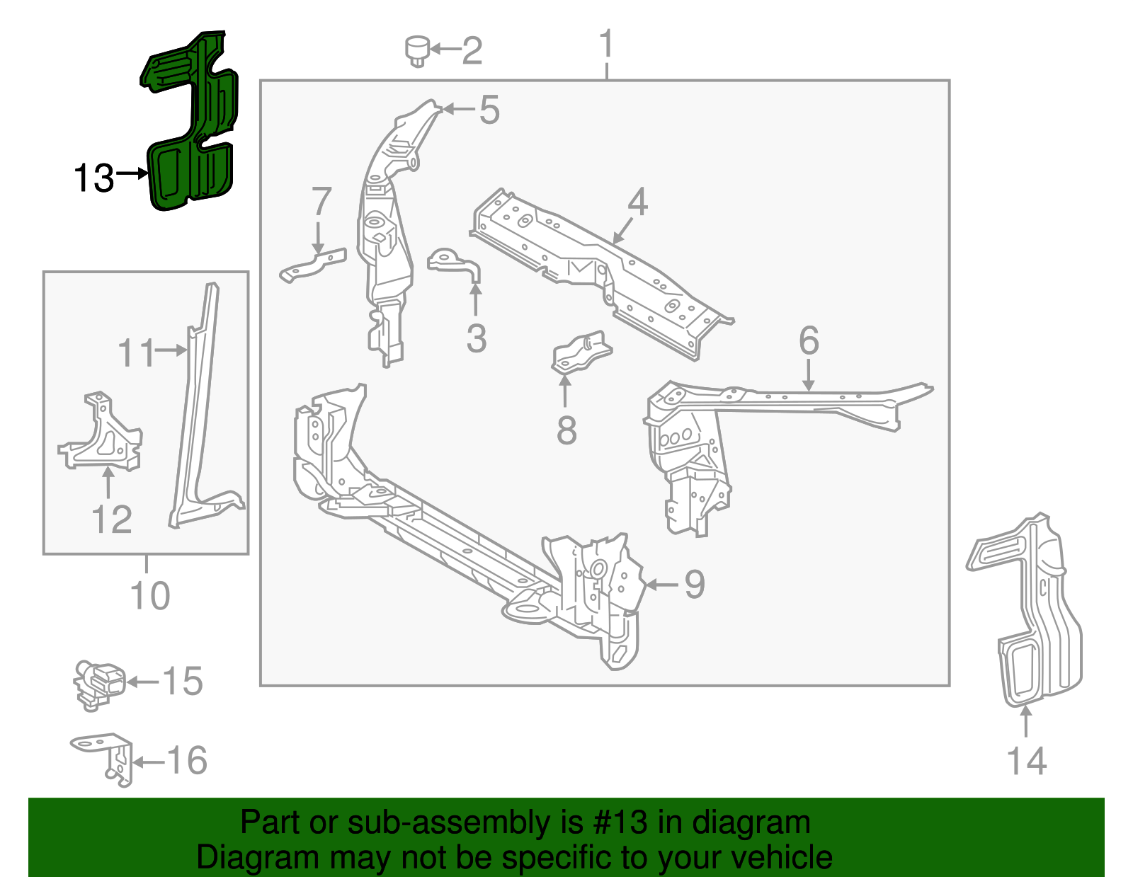 53293-02250 - Toyota Air Deflector 2017-2019 Toyota Corolla ...