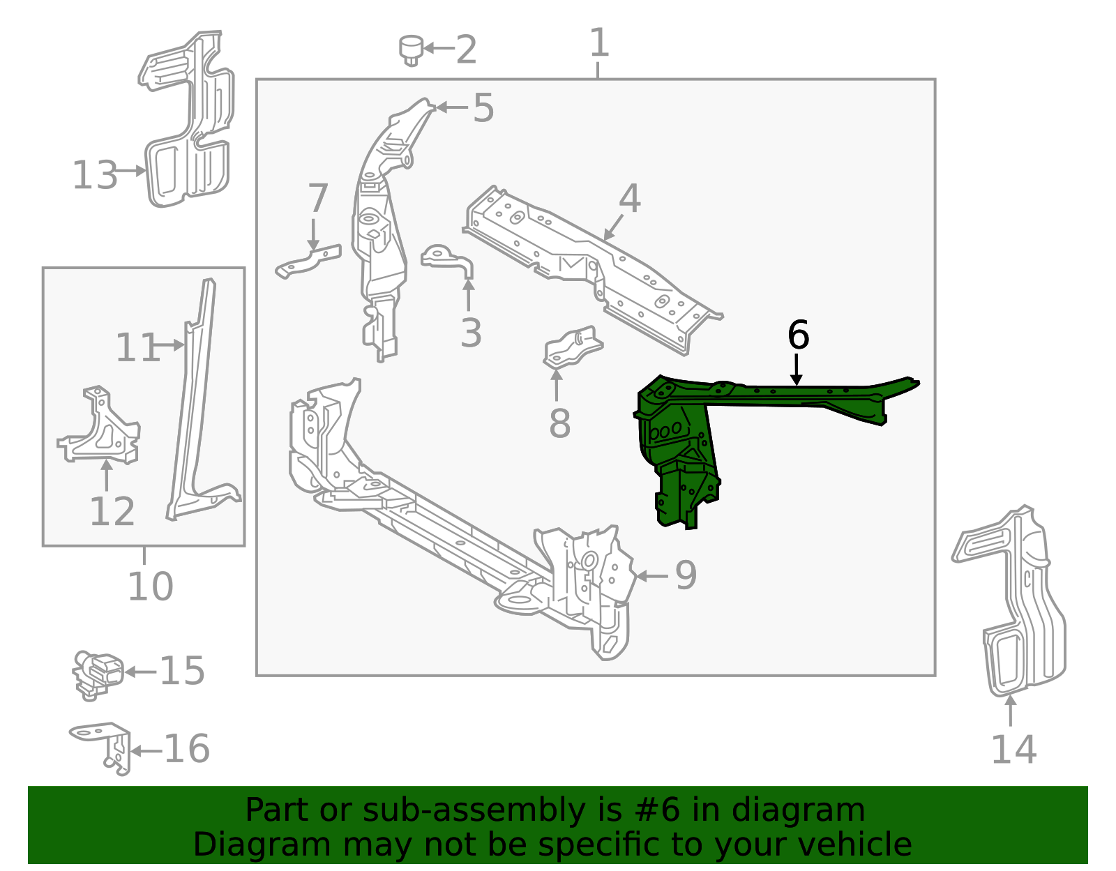 53203-02160 - High-Quality Radiator Support Side Panel for 2014-2019 ...