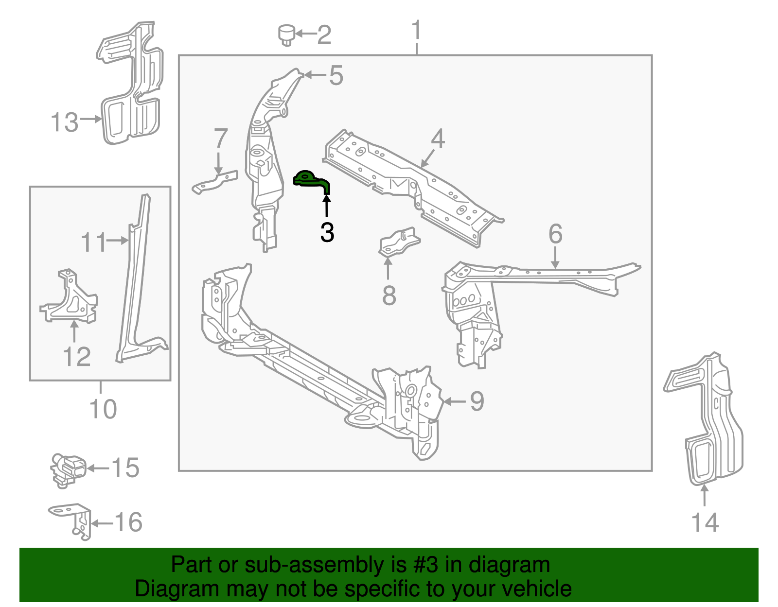 Genuine Toyota Hood Bumper Bracket part# 52141-02150 for 2014-2019 ...