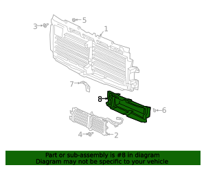 2024-2025 Chevrolet Lower Baffle 84829399 GM | GMPartsDirect.com