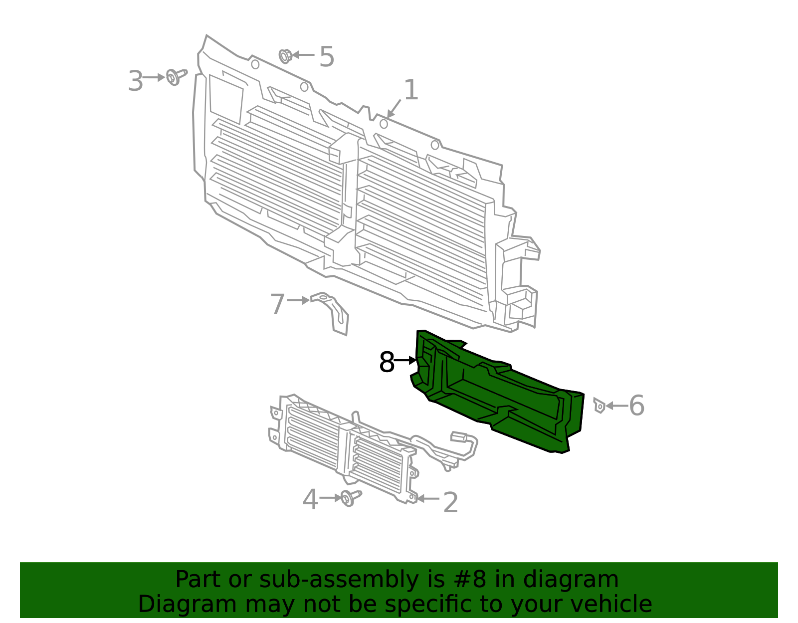 Lower Baffle 84829399 | TascaParts.com