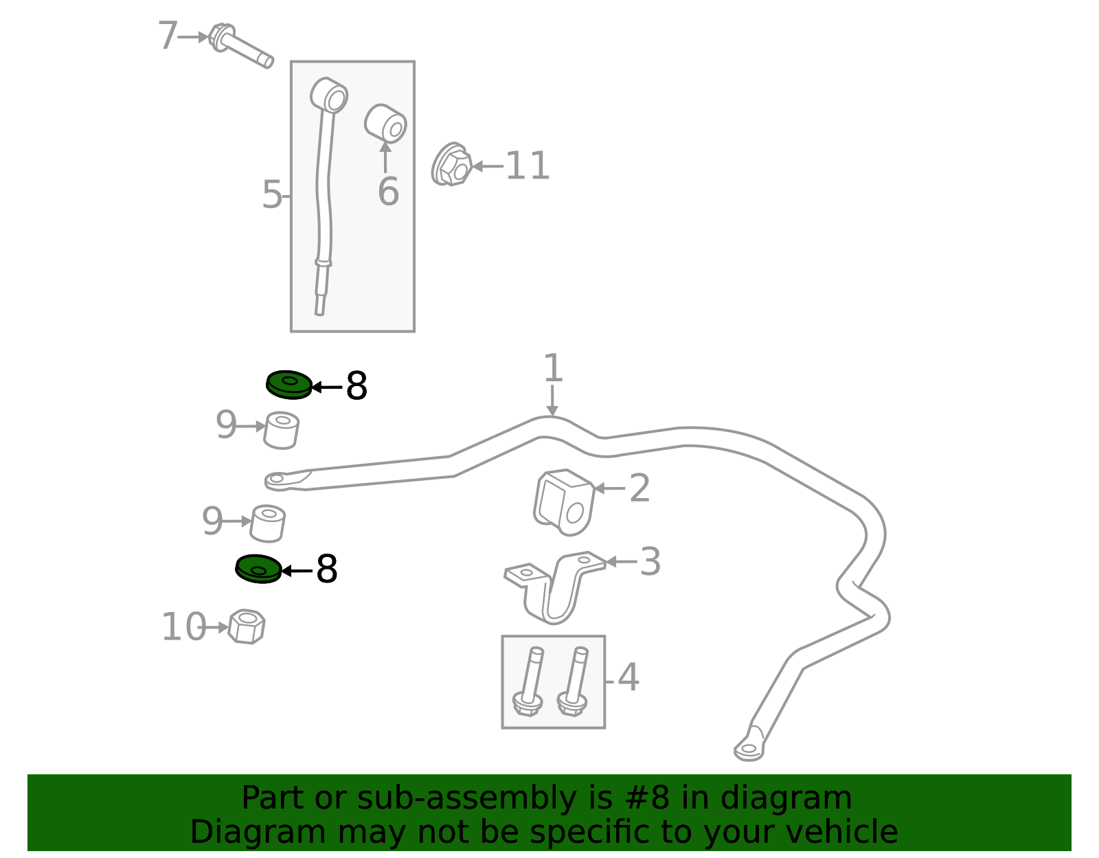 Genuine OEM Ford Part - Suspension Stabilizer Bar Link Washer F5TZ ...
