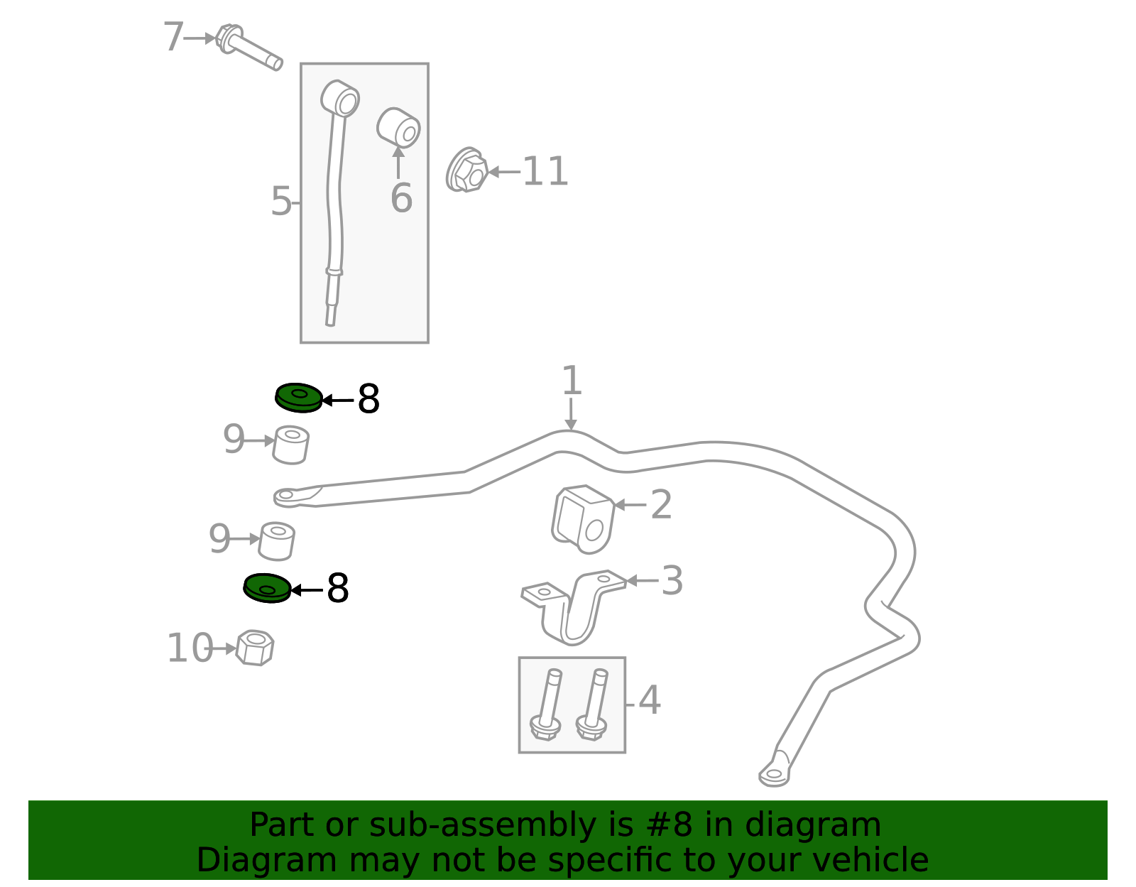 Genuine OEM Ford Part - Suspension Stabilizer Bar Link Washer F5TZ ...