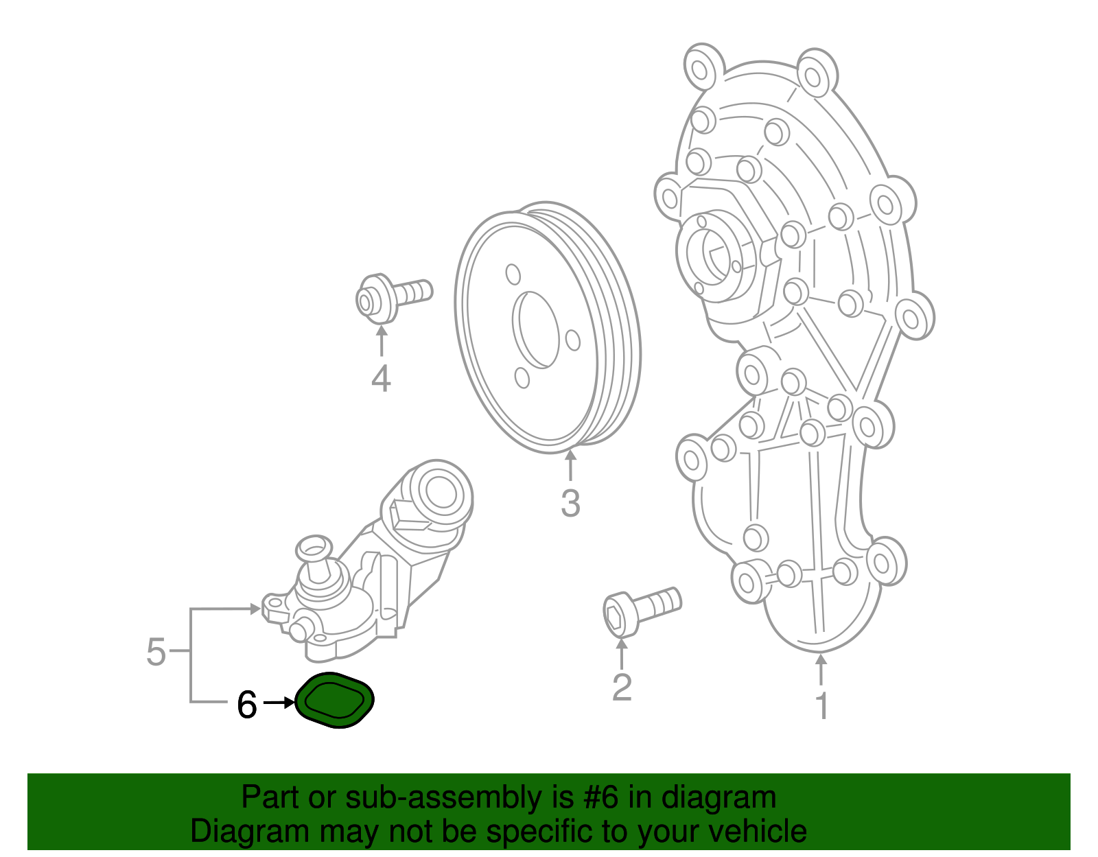 2013-2016 Audi Engine Coolant Outlet Gasket 059-121-149-B | Flow Audi ...