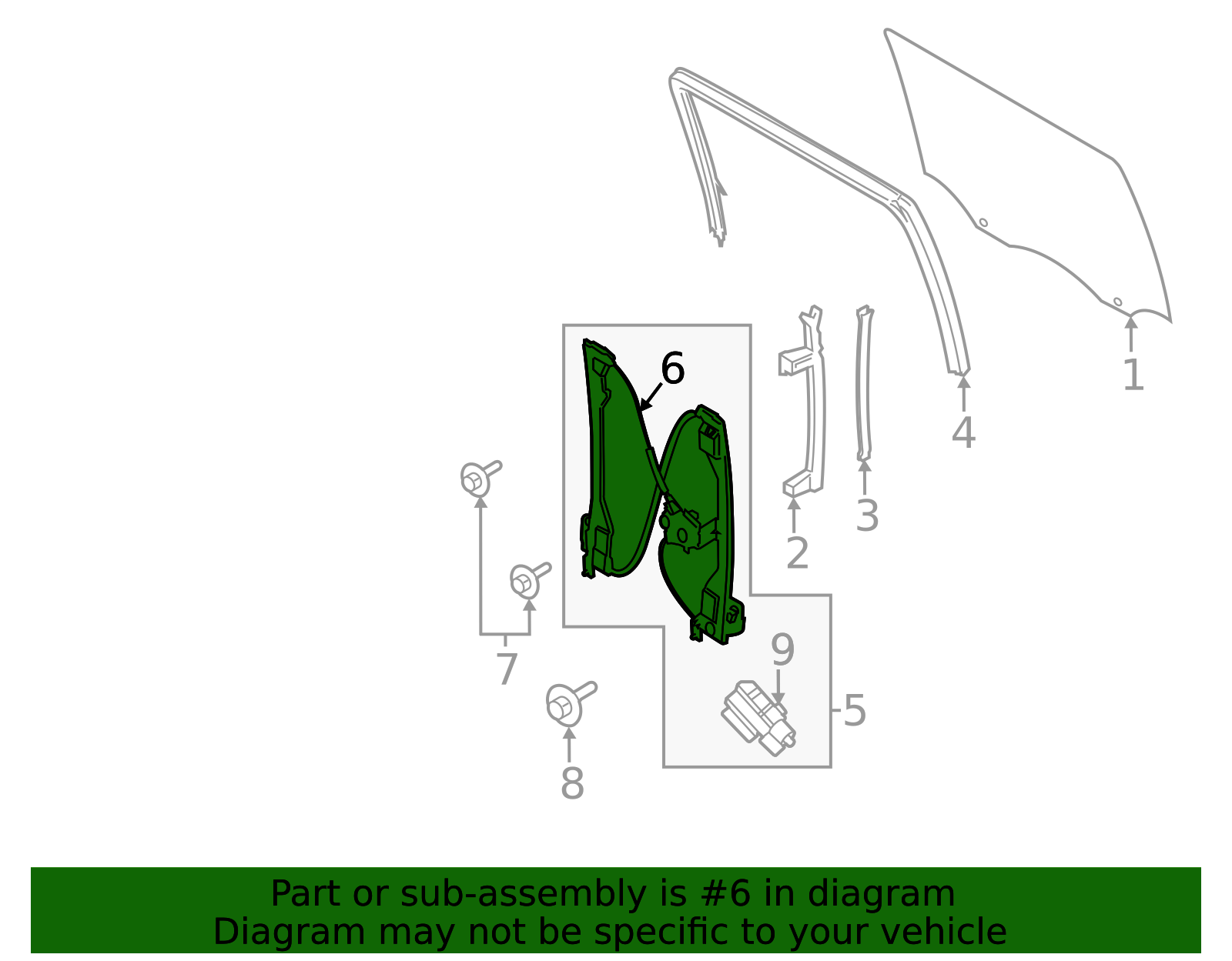PL3Z-1627009-A - 2023-2024 Ford - Window Regulator | Dealer Auto Parts