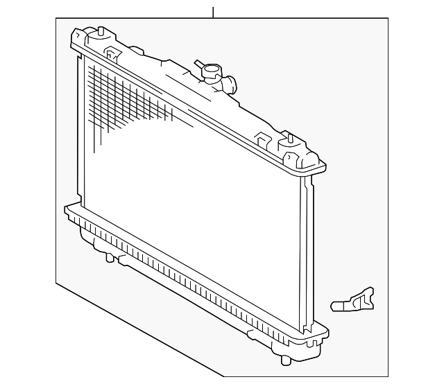 2015-2017 Toyota Radiator Assembly 2.5L I4 Radiator Camry | Toyota ...