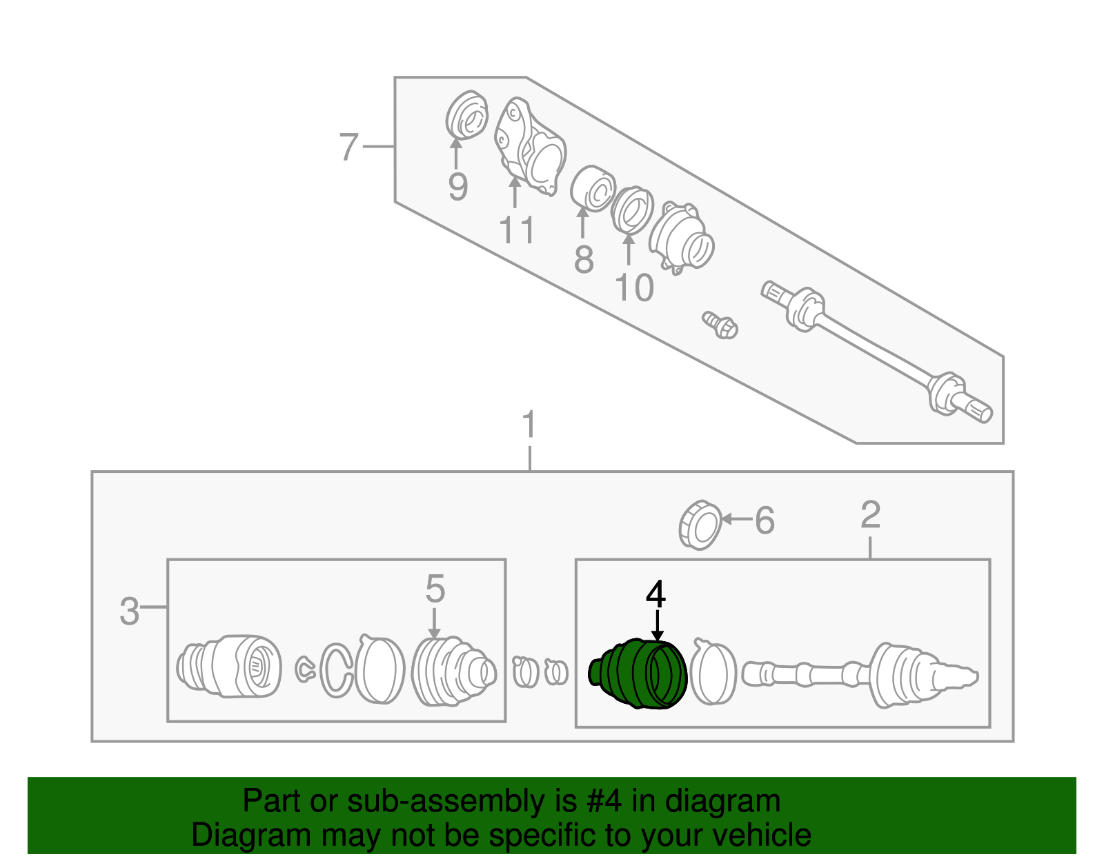 1997-2002 Mazda Millenia Outer Boot GU01-22-530 | OEM Parts Online