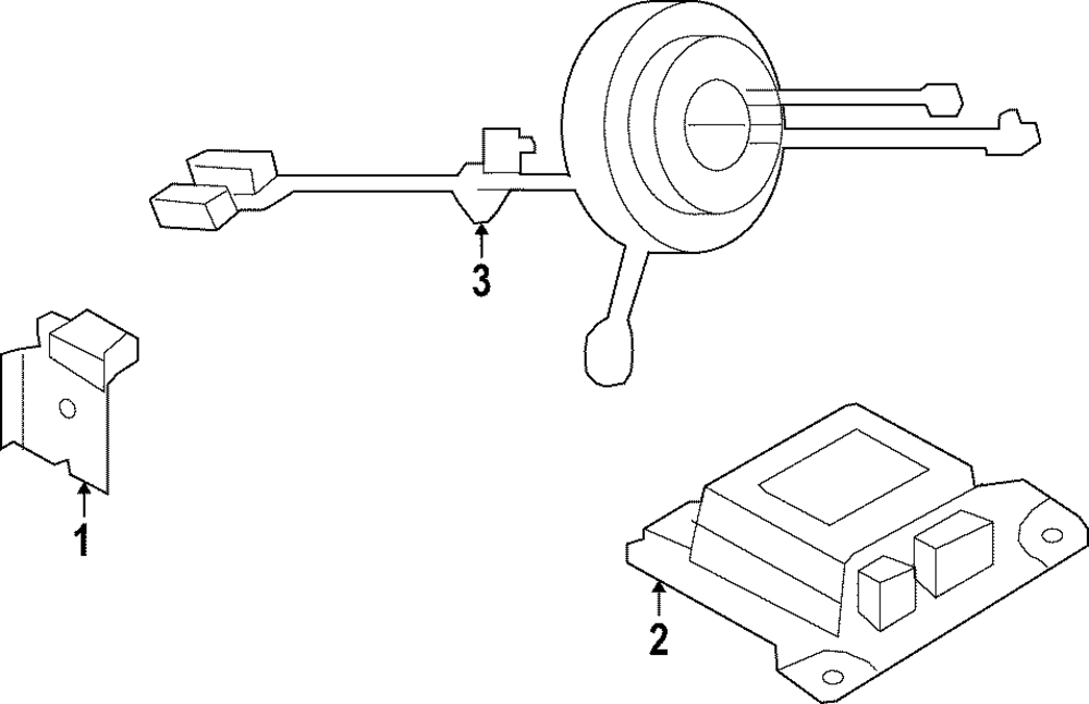 LC2Z-14B004-A - Air Bag Impact Sensor 2021-2025 Ford | Big 3 Auto Parts