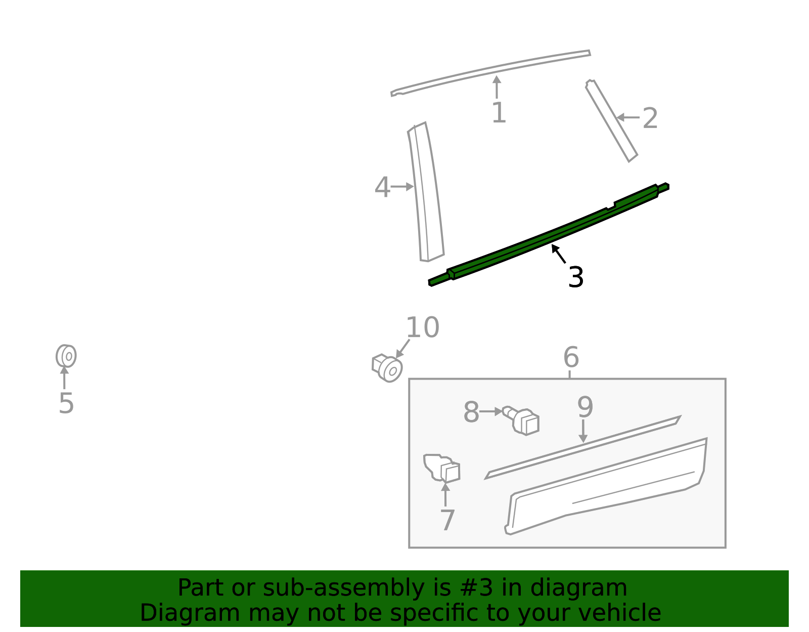 Belt Molding 75730-0R030 | Toyota Parts Center