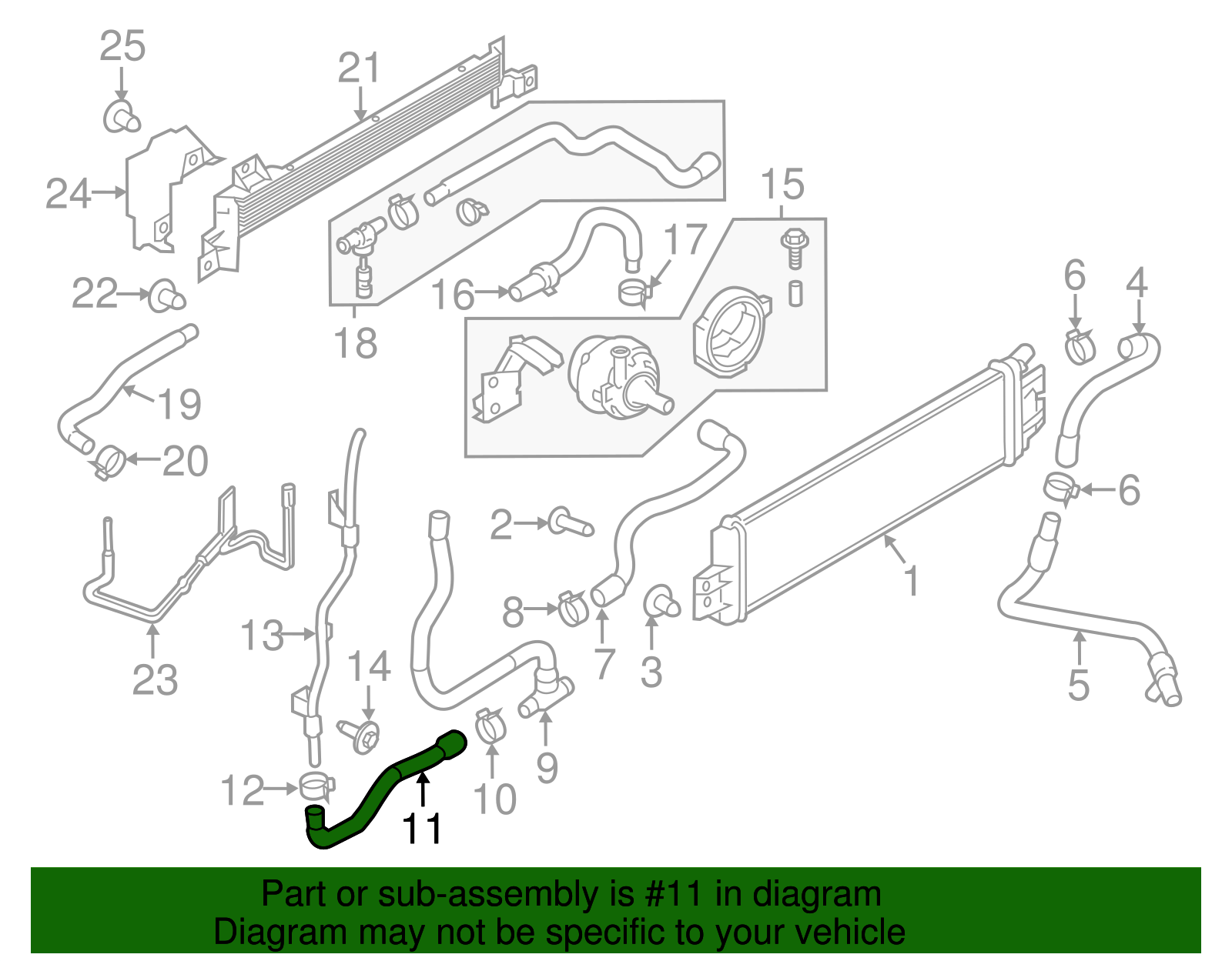 2016-2020 Infiniti Coolant Hose 21576-5CA6A | Infiniti of Nashua