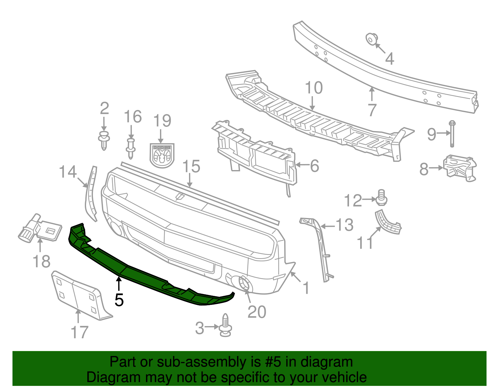 2011-2014 Dodge Challenger Panel 68139368AA | Mopar Parts Canada