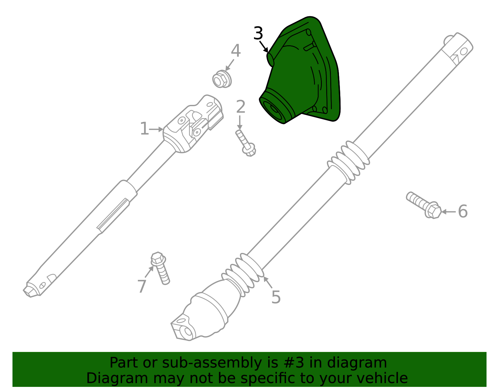 2020-2025 GM Intermediate Steering Shaft Boot 23317135 GM ...