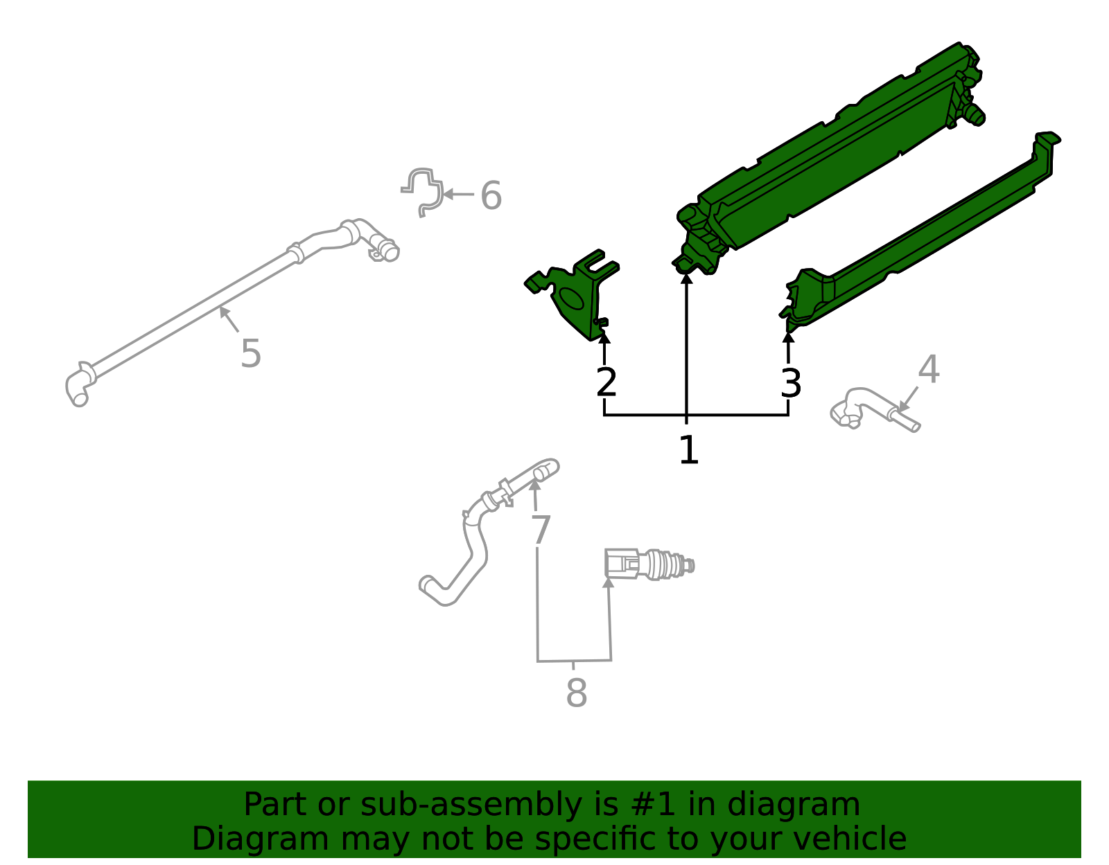 2020-2025 Ford Auxiliary Radiator LC3Z-8005-A | Ford OEM Parts Outlet