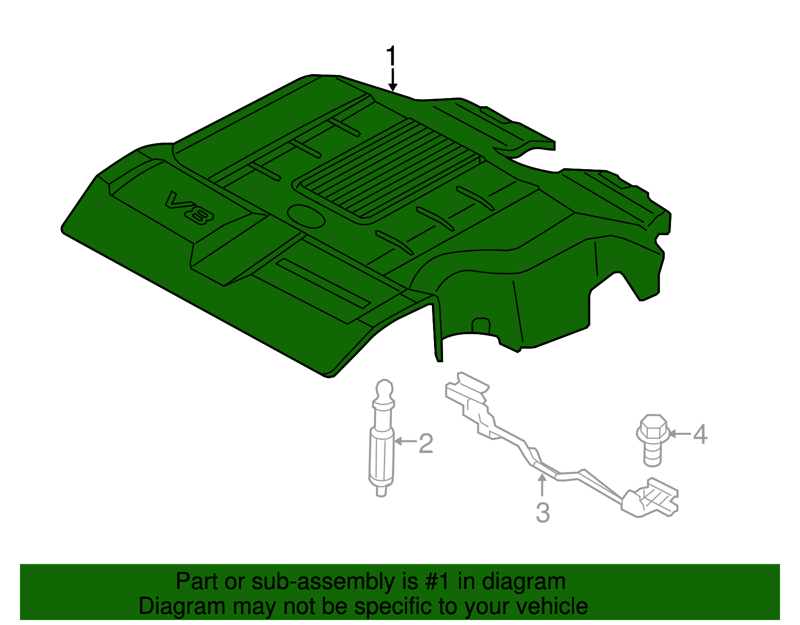 Genuine Engine Cover for 2013 Land Rover Range Rover | Land Rover Part ...