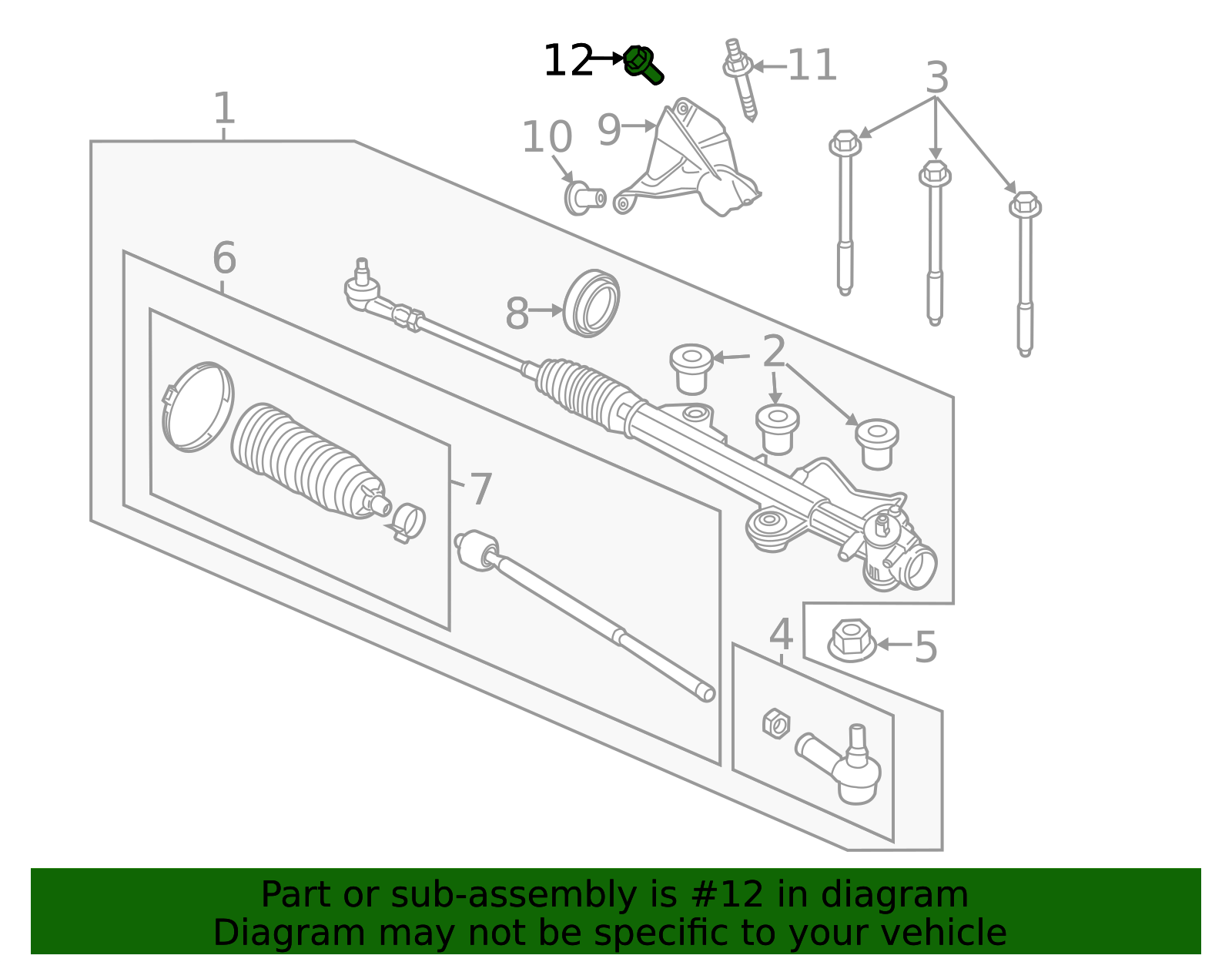 Genuine OEM Ford Part - Rack And Pinion Heat Shield Bolt W713778-S439 ...