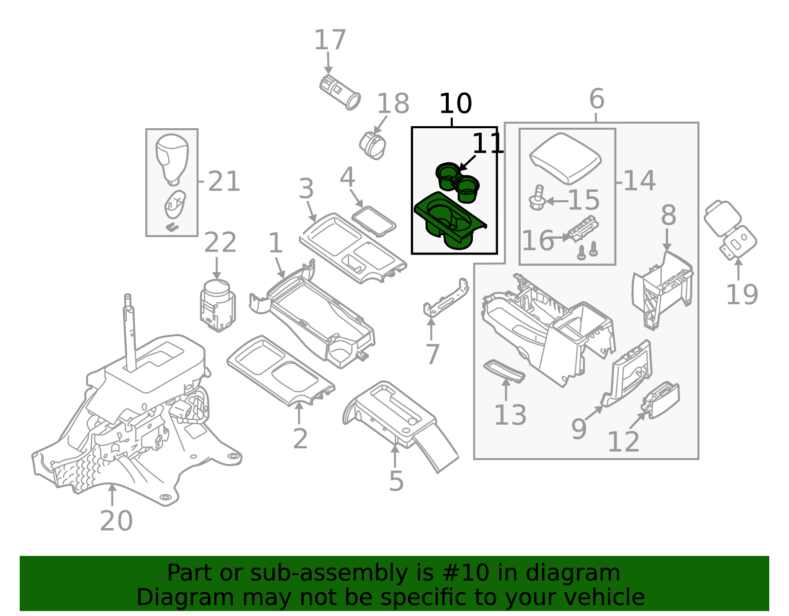 Console Cup Holder - OEM Replacement for Secure Beverage Storage ...