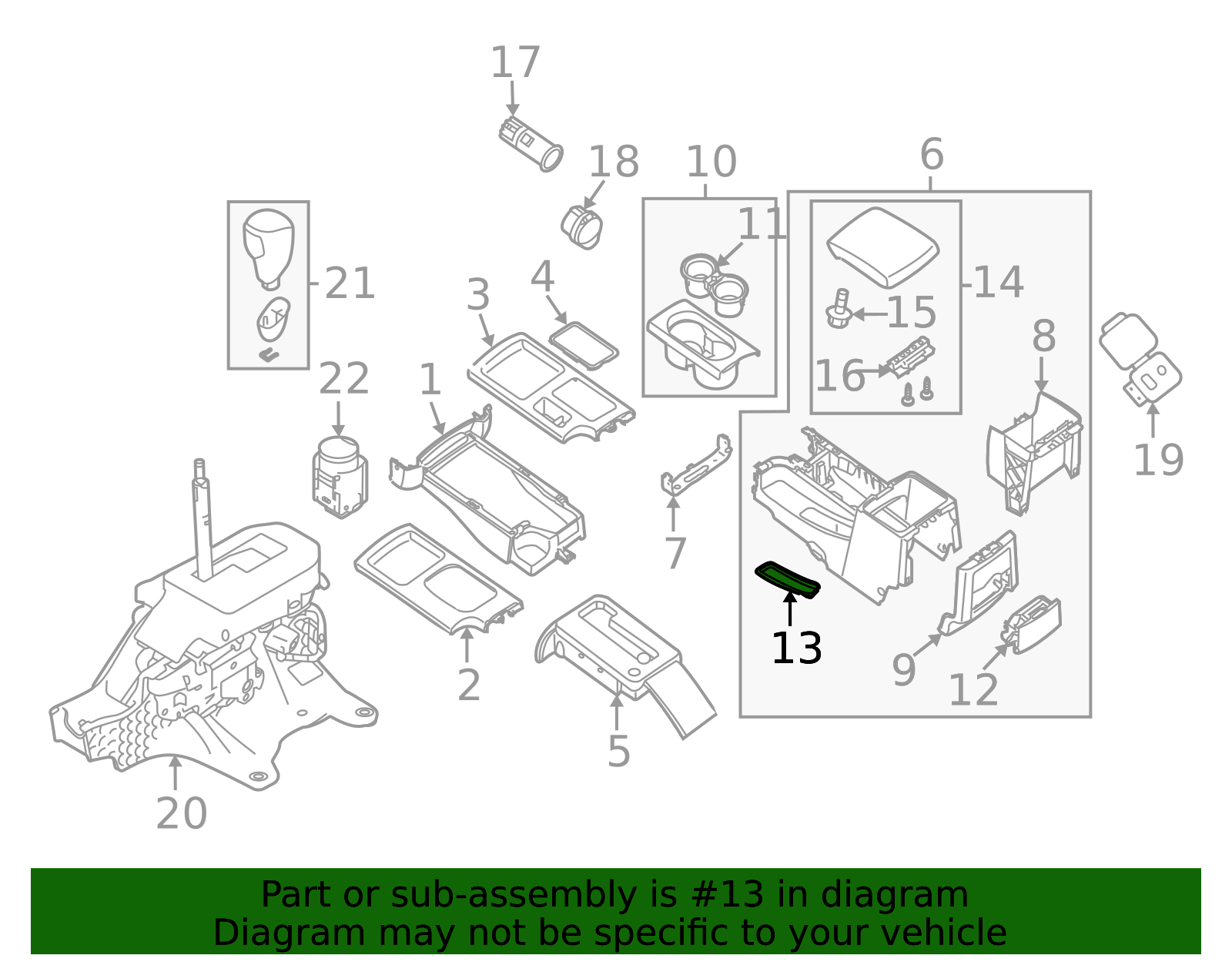 96906-ZS00A - High-Quality Parking Brake Lever Cover for 2008-2021 ...