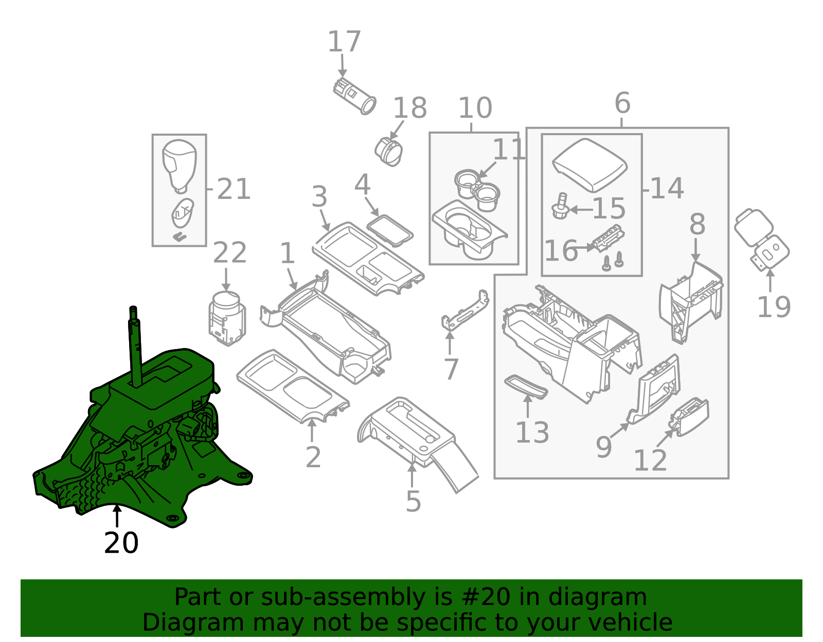 2020-2021 Nissan Frontier 2020-2021 Nissan Frontier - Shifter Assembly ...