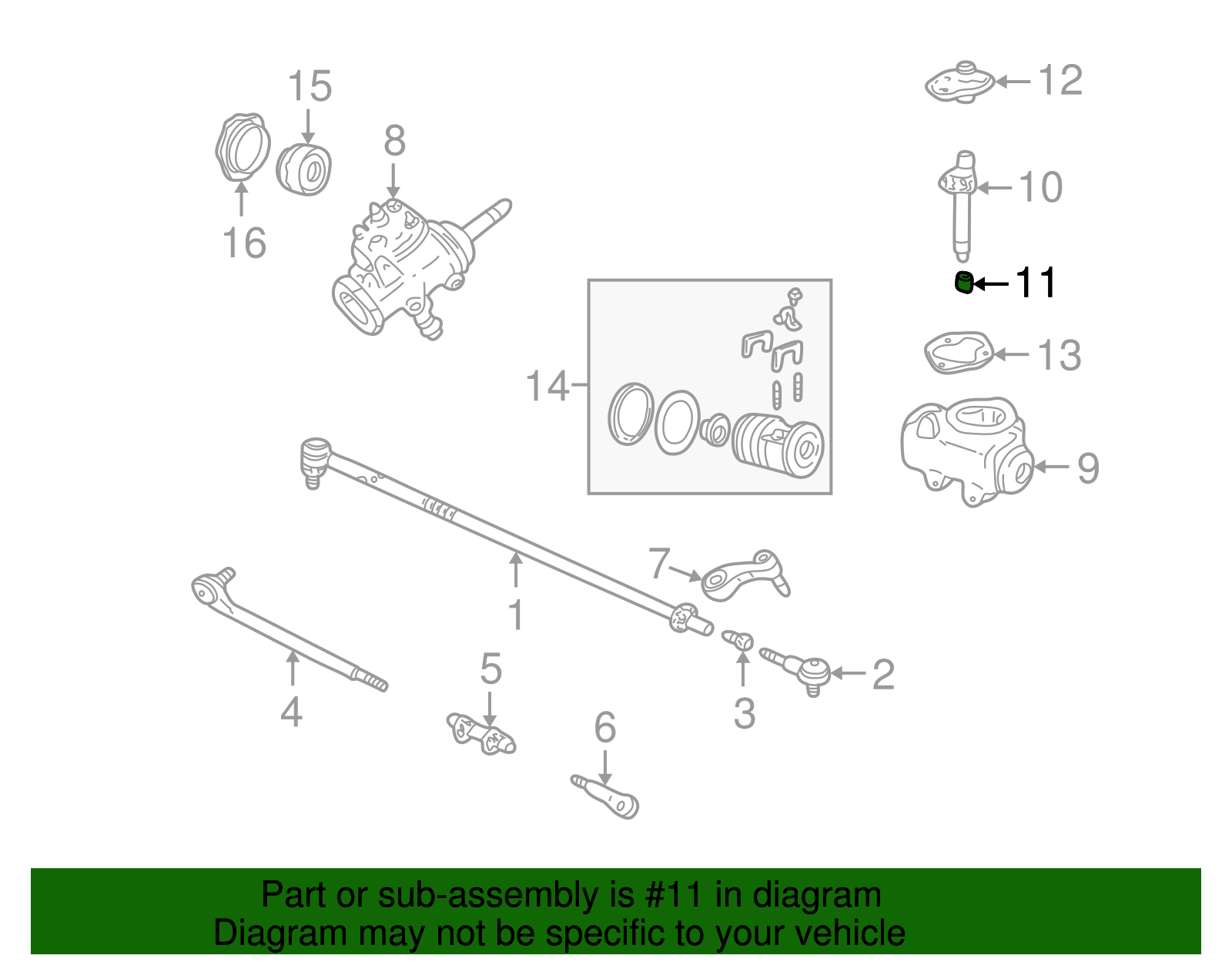 1984-2025 GM Steering Gear Pitman Shaft Bearing 05697804 | Shop Matick ...