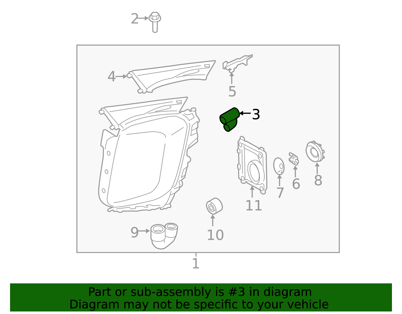 92163-25000 - Headlamp Assembly Insulator 2010-2025 Kia | Kia.Parts Store