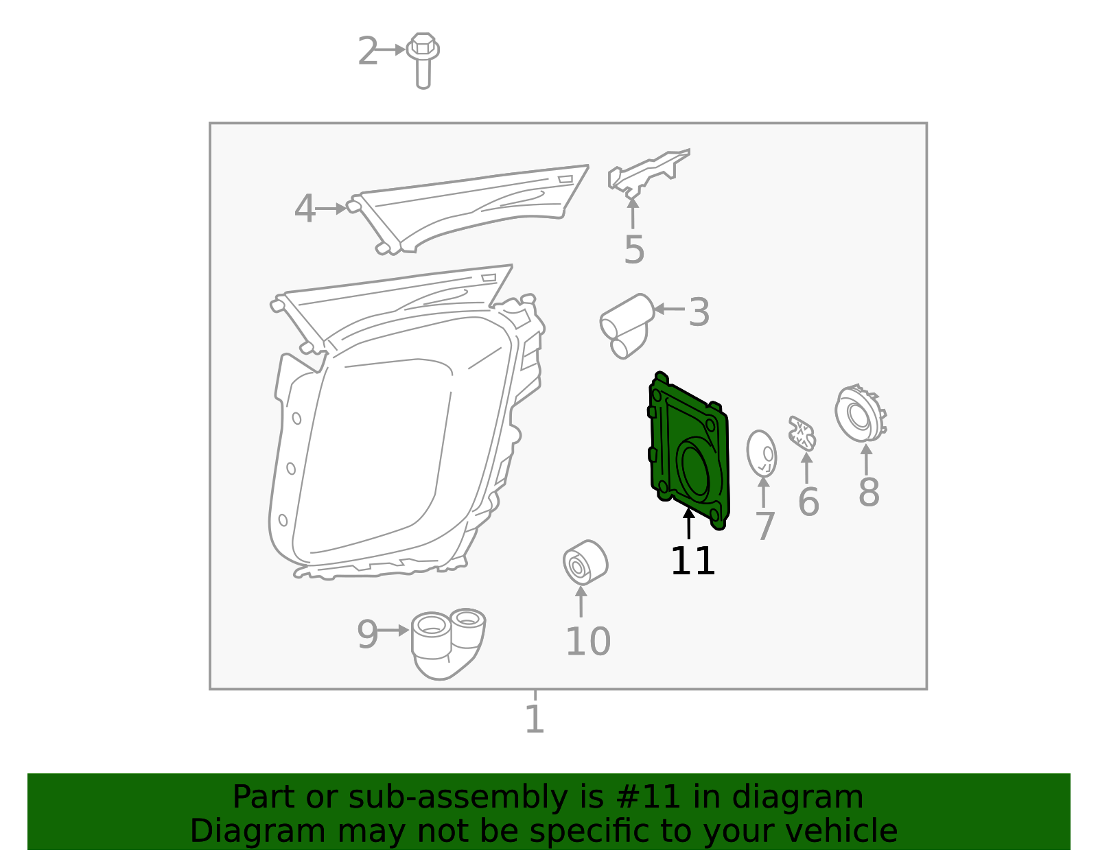 2023-2025 Kia Telluride Led Unit 92180-S9500 | Kia Automotive Parts