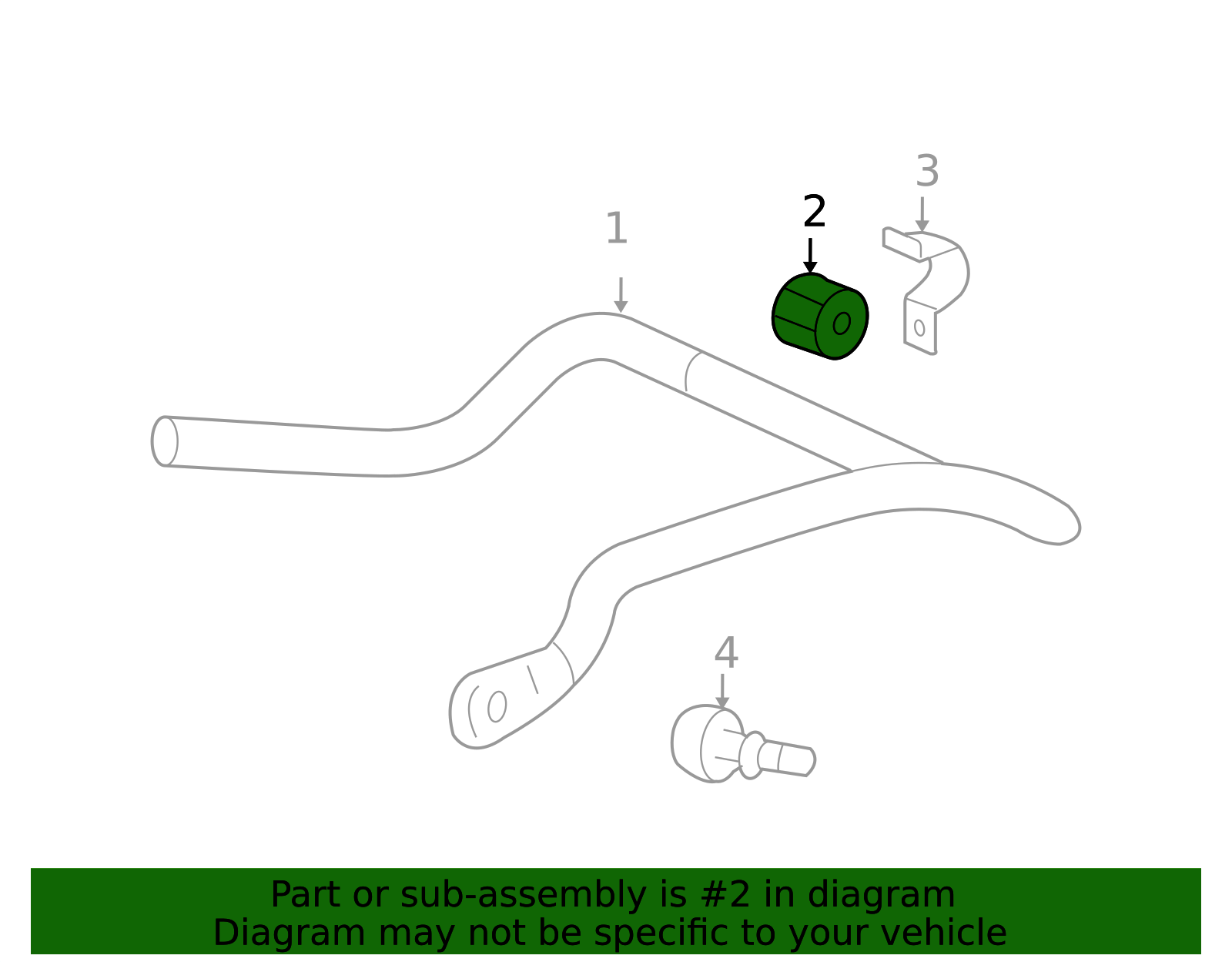 GM 10351312 Rear Suspension Stabilizer Shaft Insulator | Genuine GM ...