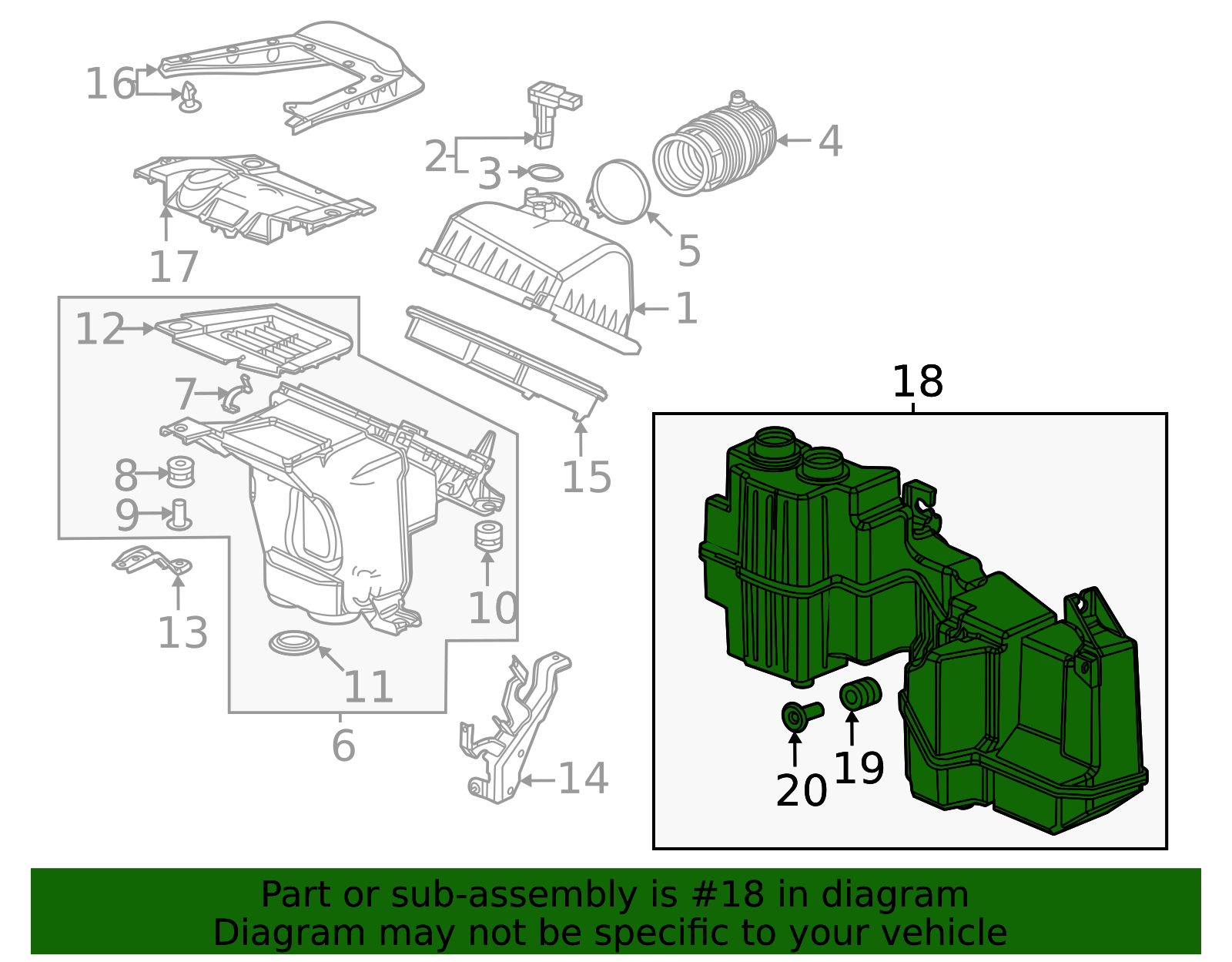 17230-64S-A01 - 2022-2025 Honda Civic - Engine Air Intake Resonator ...
