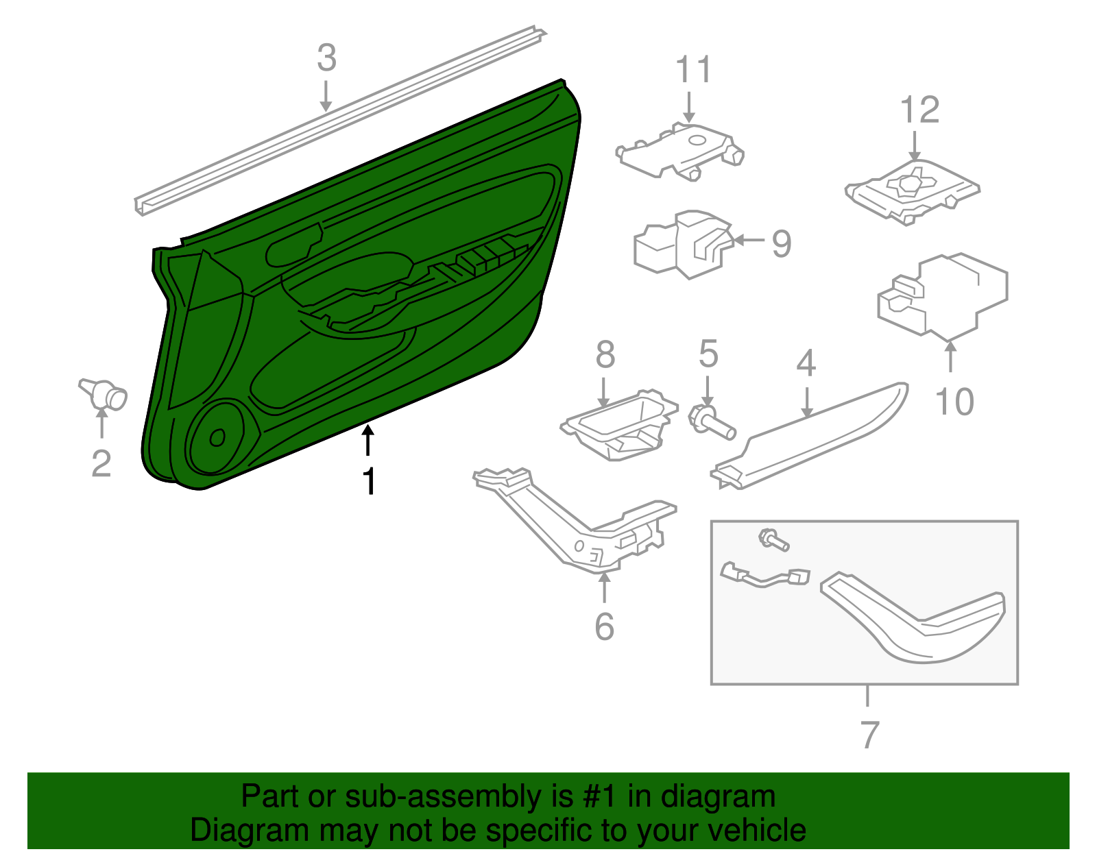 83503-SVA-A03ZB - 2006-2011 Honda Civic - Base Assembly R Front Door ...