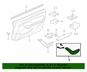 2006-2011 Honda Civic Handle Cover 83542-SVA-A12ZA | Honda Parts Direct