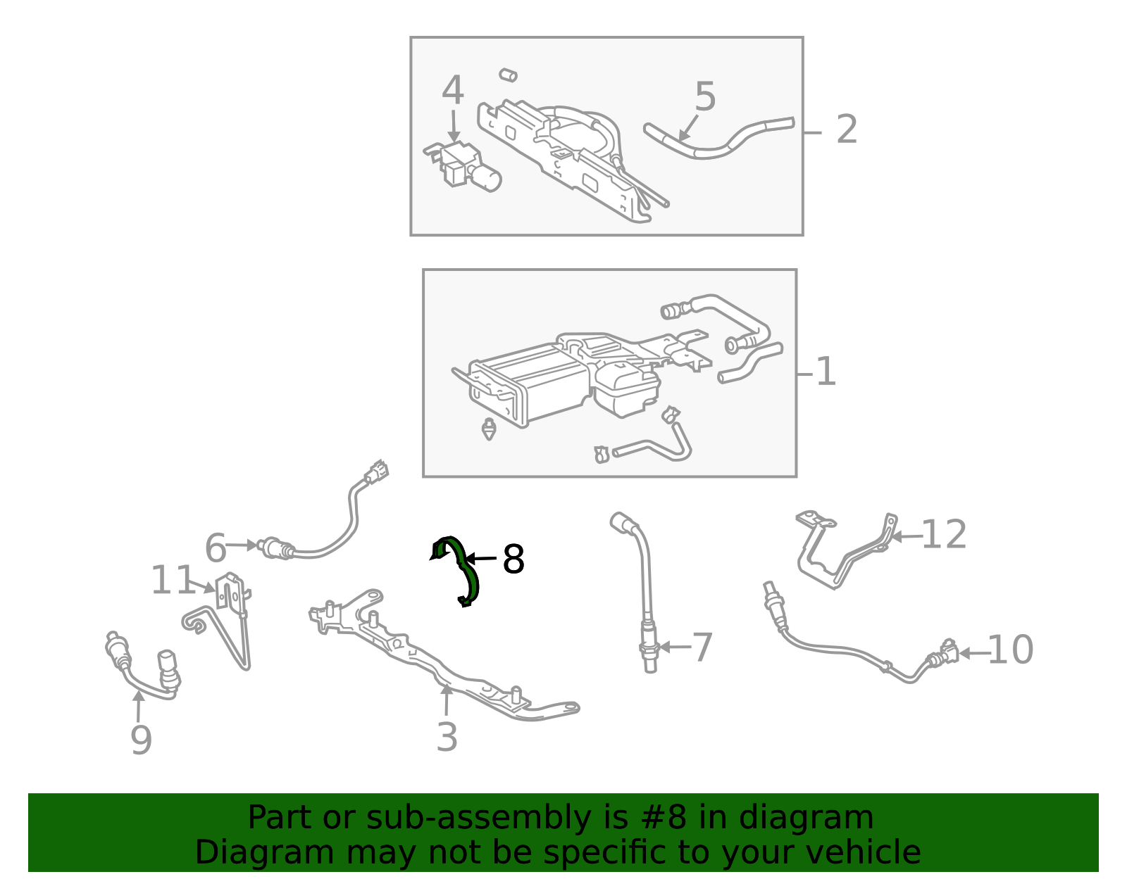 Genuine Official Toyota Oxygen Sensor Clip part# 87616-07010 for 2008 ...