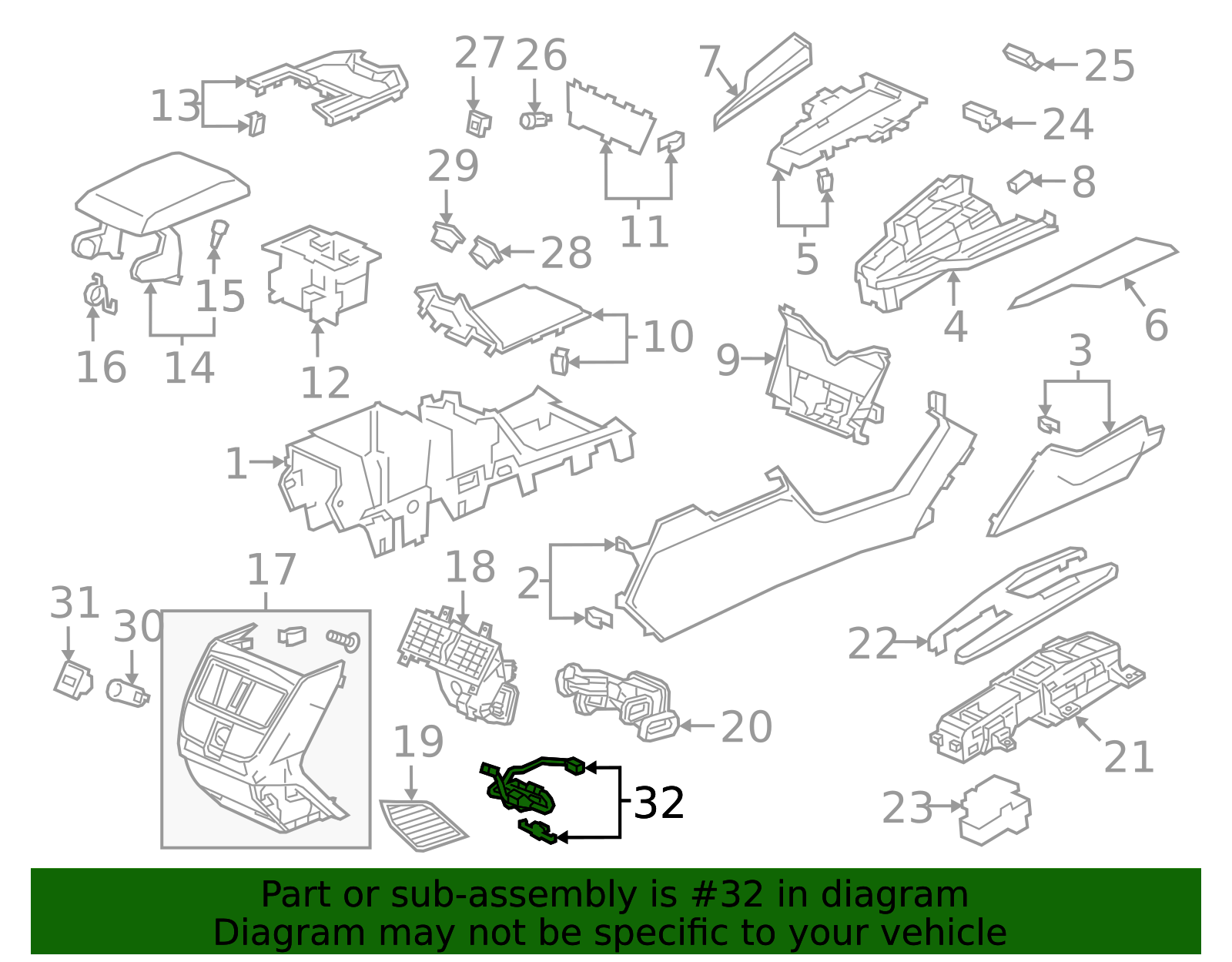 Console Wiring Harness - OEM Interior Connectivity | AutoNation Parts