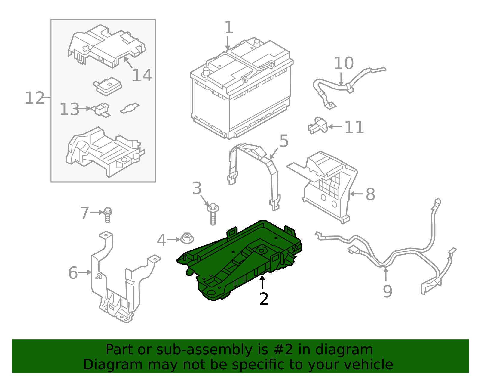 32348533 - High-Quality Battery Tray for 2022-2026 Volvo | AutoNation Parts