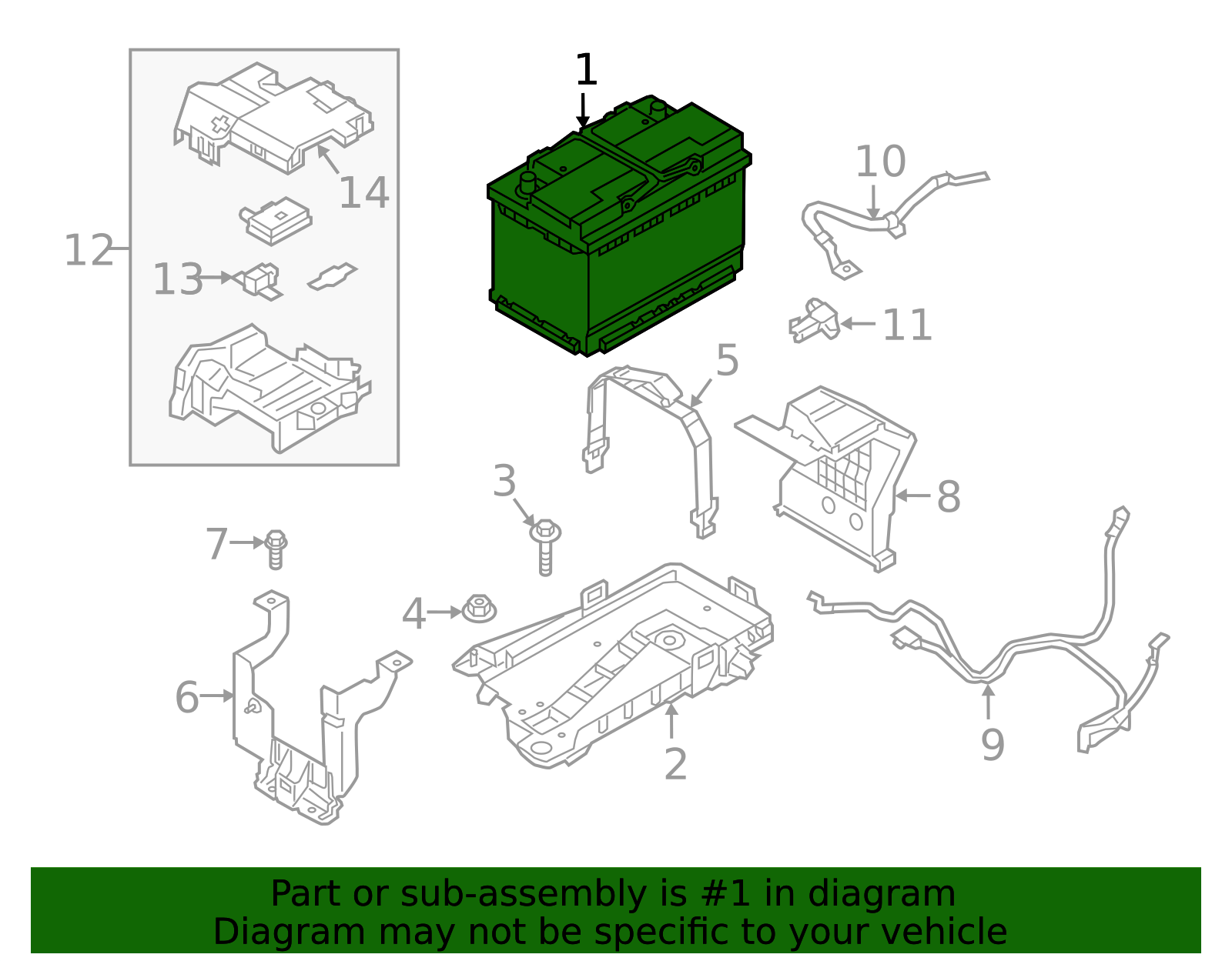 Genuine Vehicle Battery for 2023-2025 Volvo XC40 | Part# 32238082 | Over 30% Off All Genuine ...