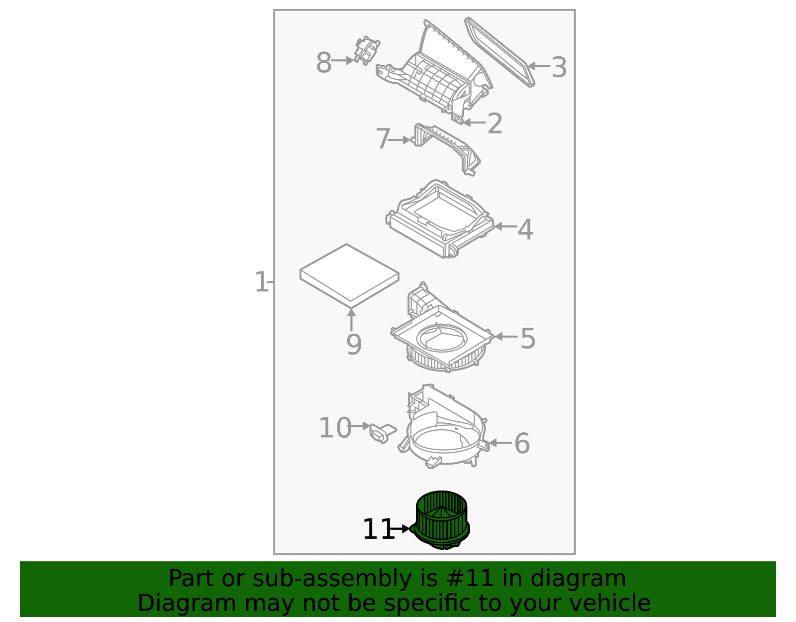 2018-2025 Hyundai Blower Motor 97113-H8000 | QuirkParts