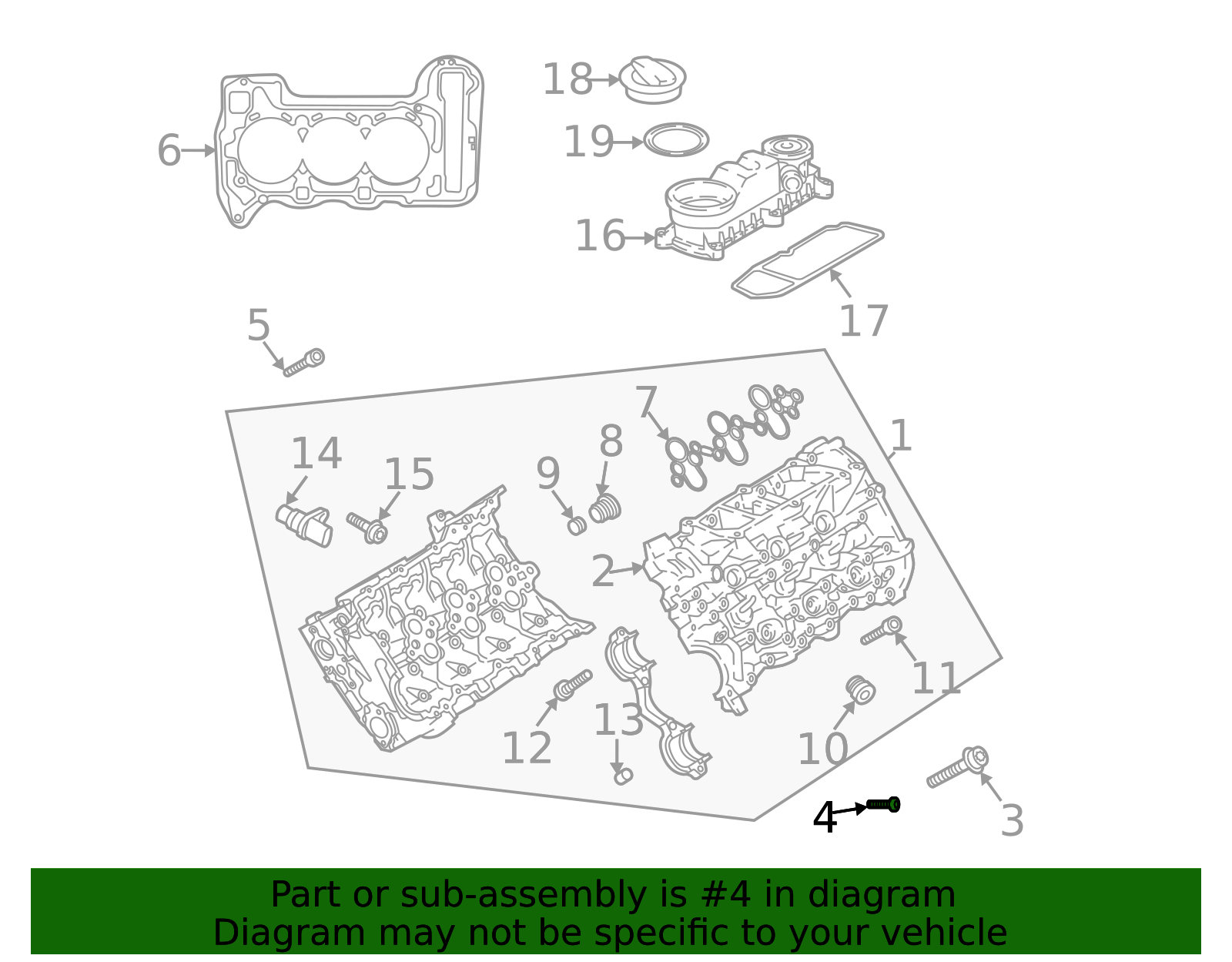 2013-2025 Audi Valve Cover Bolt N-911-276-02 | Genuine Audi Parts
