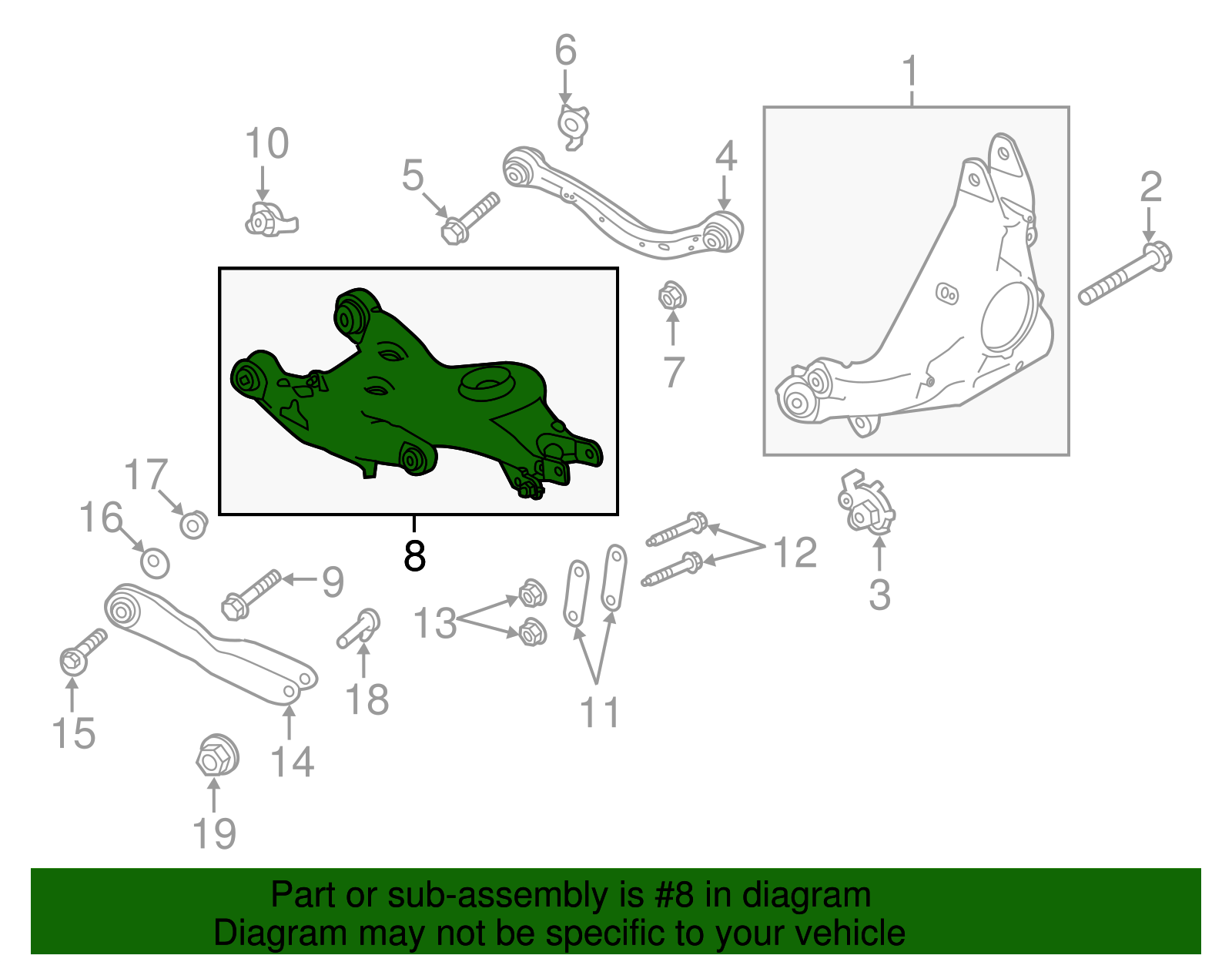 Genuine Arm - Rear Suspension for 2019-2020 Land Rover | Land Rover ...