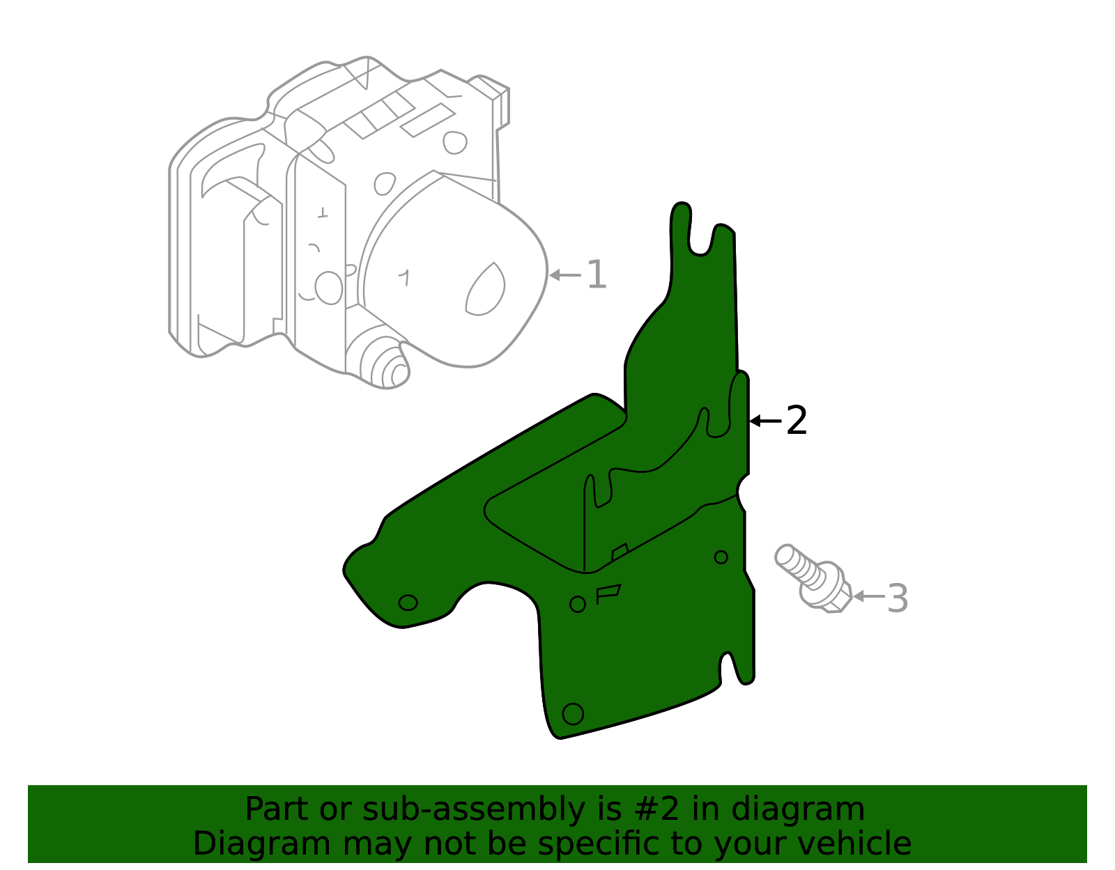 47840-6CA1A - 2021-2025 Nissan Altima - Actuator Assembly Mount Bracket ...