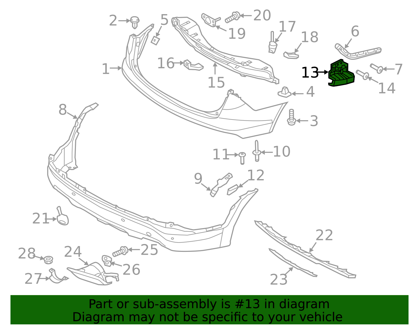 2013-2016 Hyundai Santa Fe Lower Bracket 86617-B8000 | MotorMotor