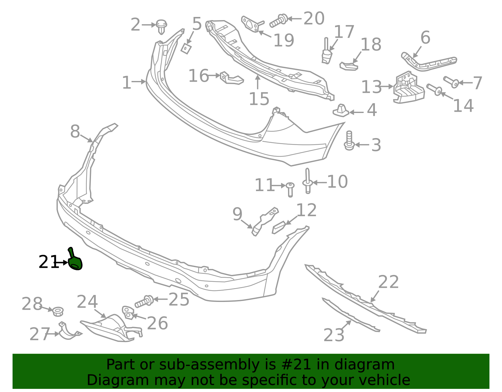 2013-2016 Hyundai Santa Fe Tow Eye Cap 86667-B8000 | OEM Parts Online