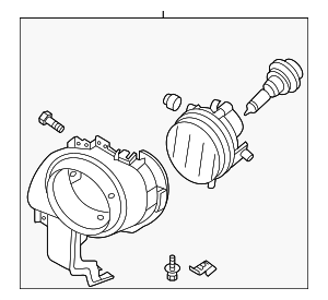 BN8G-51-680D - Fog Lamp Assembly 2004-2006 Mazda 3 | Florida Mazda Parts