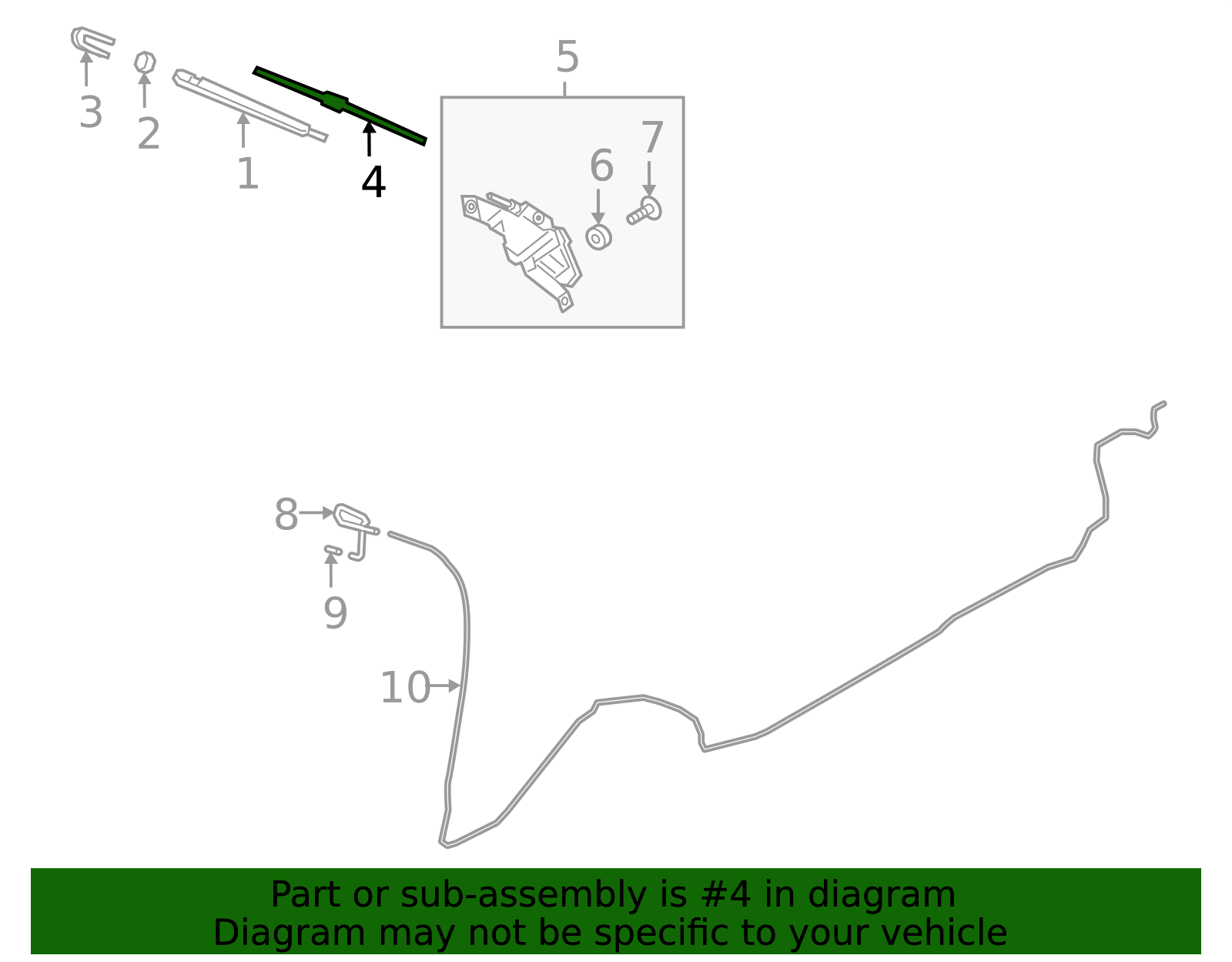 98850-2W000 - Kia Wiper Blade 2015-2025 Kia | Performance Auto Parts