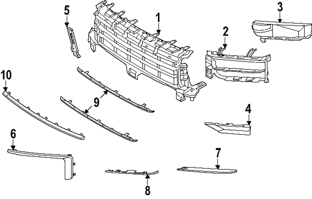 2024-2025 Porsche Cayenne Radiator Support Air Deflector 9Y0-807-957-F ...