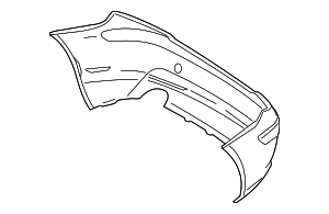2006-2011 Mercedes-Benz Exchange Bumper, Rear 171-885-04-25-9999 ...
